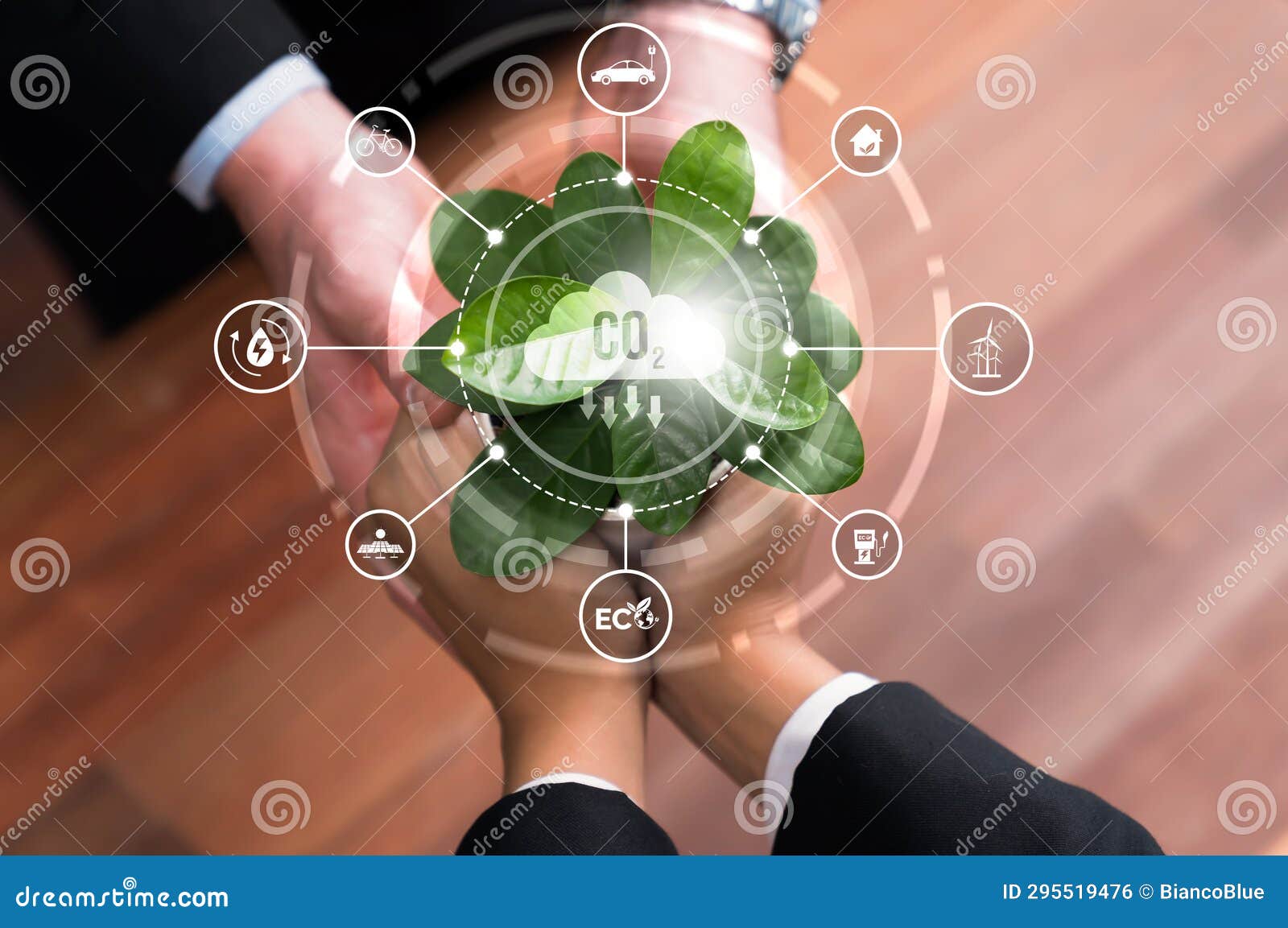 Business Partnership Nurturing or Growing Plant Together. Reliance ...