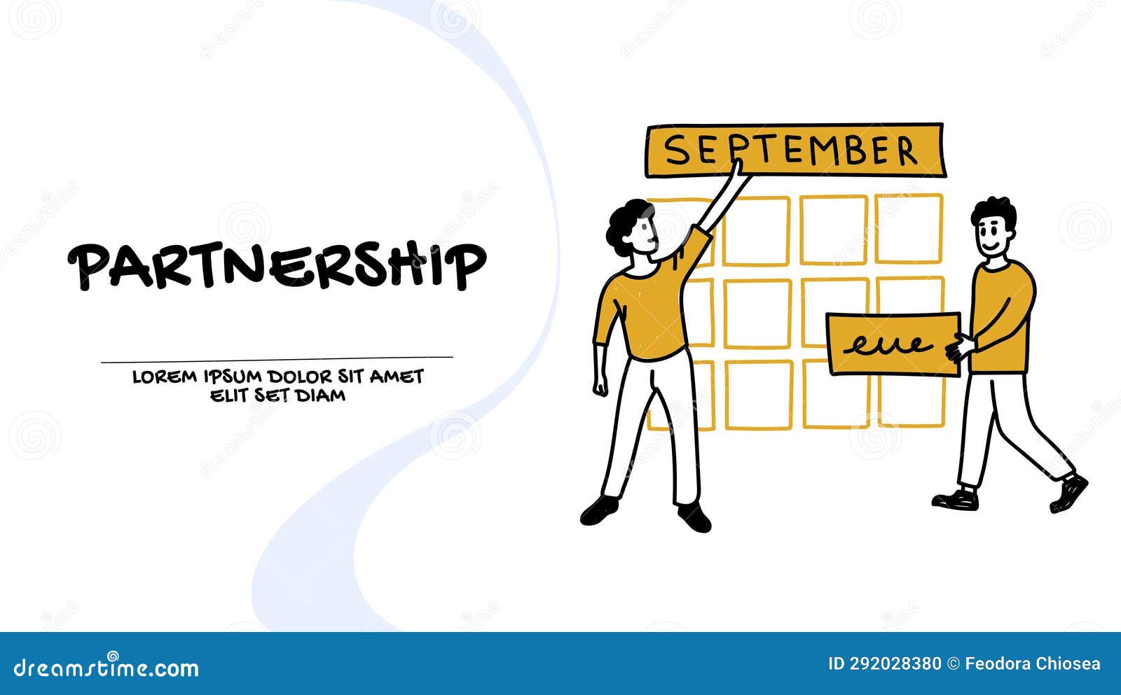 Business Partnership and Planning Coordination Concept, Illustration ...