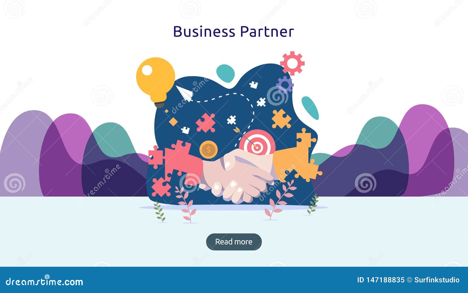 Partnership Relation Line Icons Collection. Prospecting, Pipeline ...