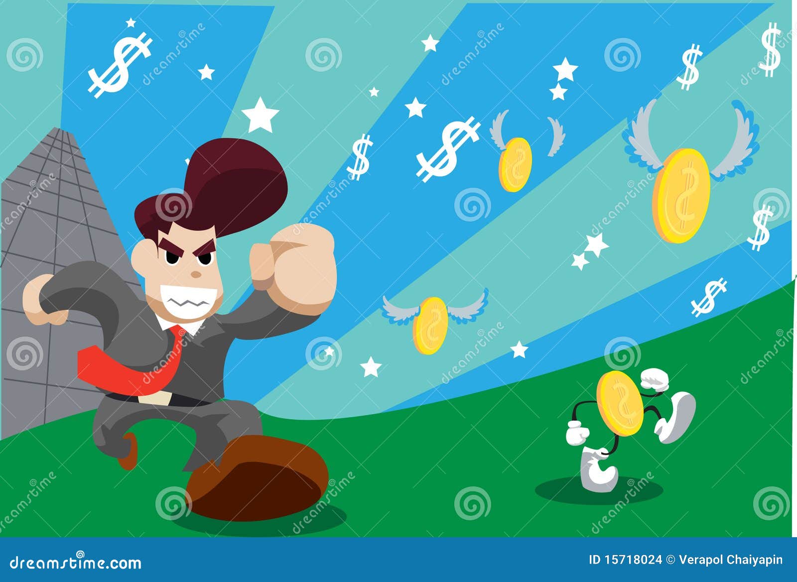 Business path to success stock illustration. Illustration of manager ...