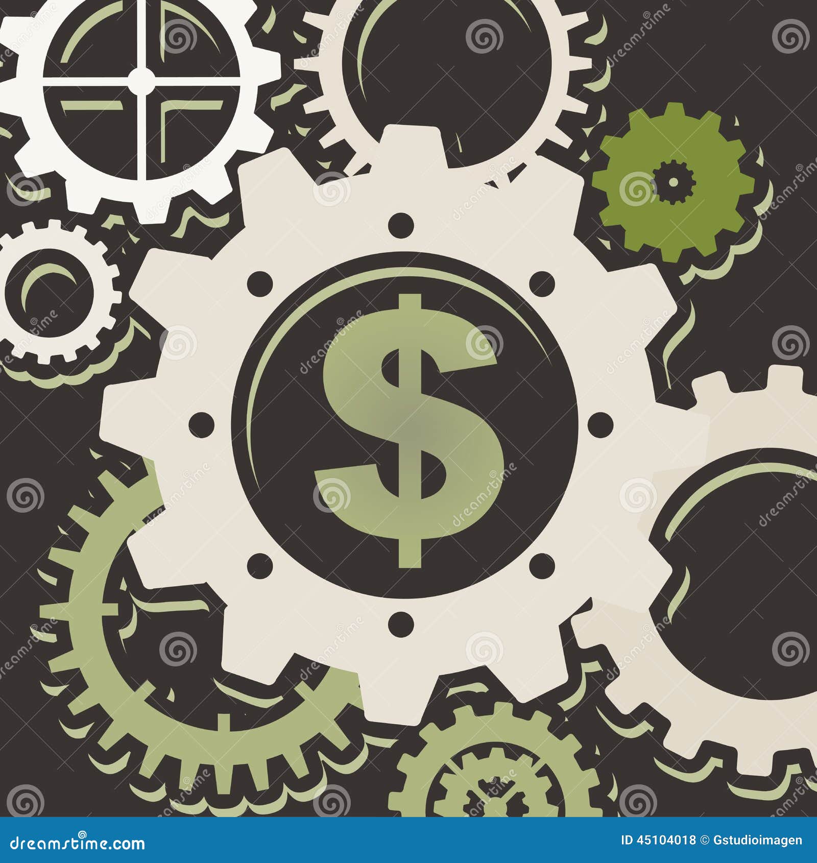 Business pattern design stock vector. Illustration of gears - 45104018