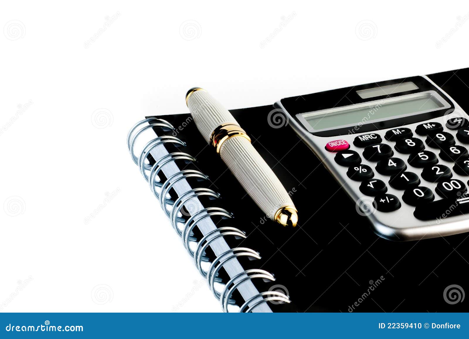 Business pen on notepad stock photo. Image of office - 22359410