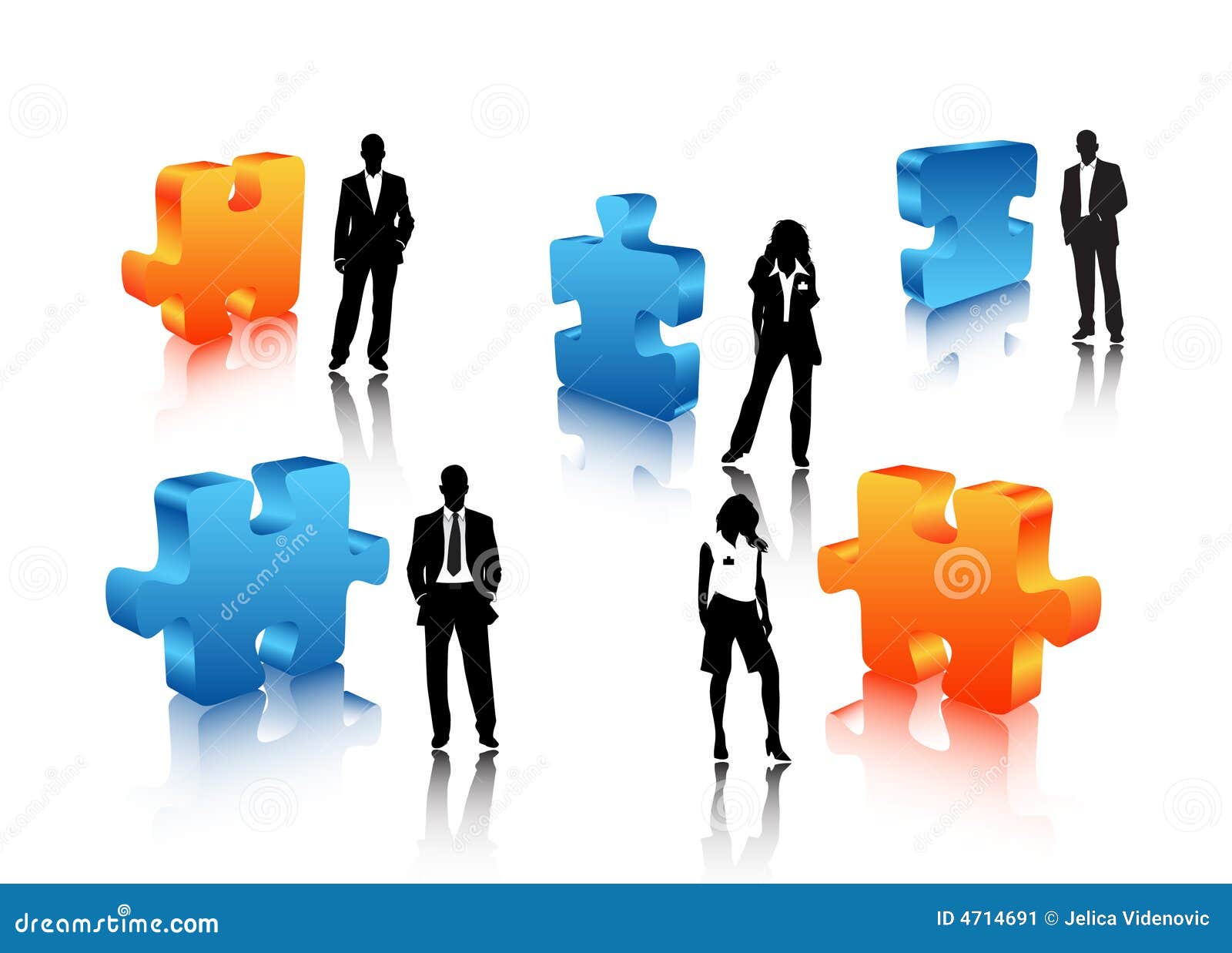 Business People In Office Clothes Show Positive Emoji Symbolizing ...