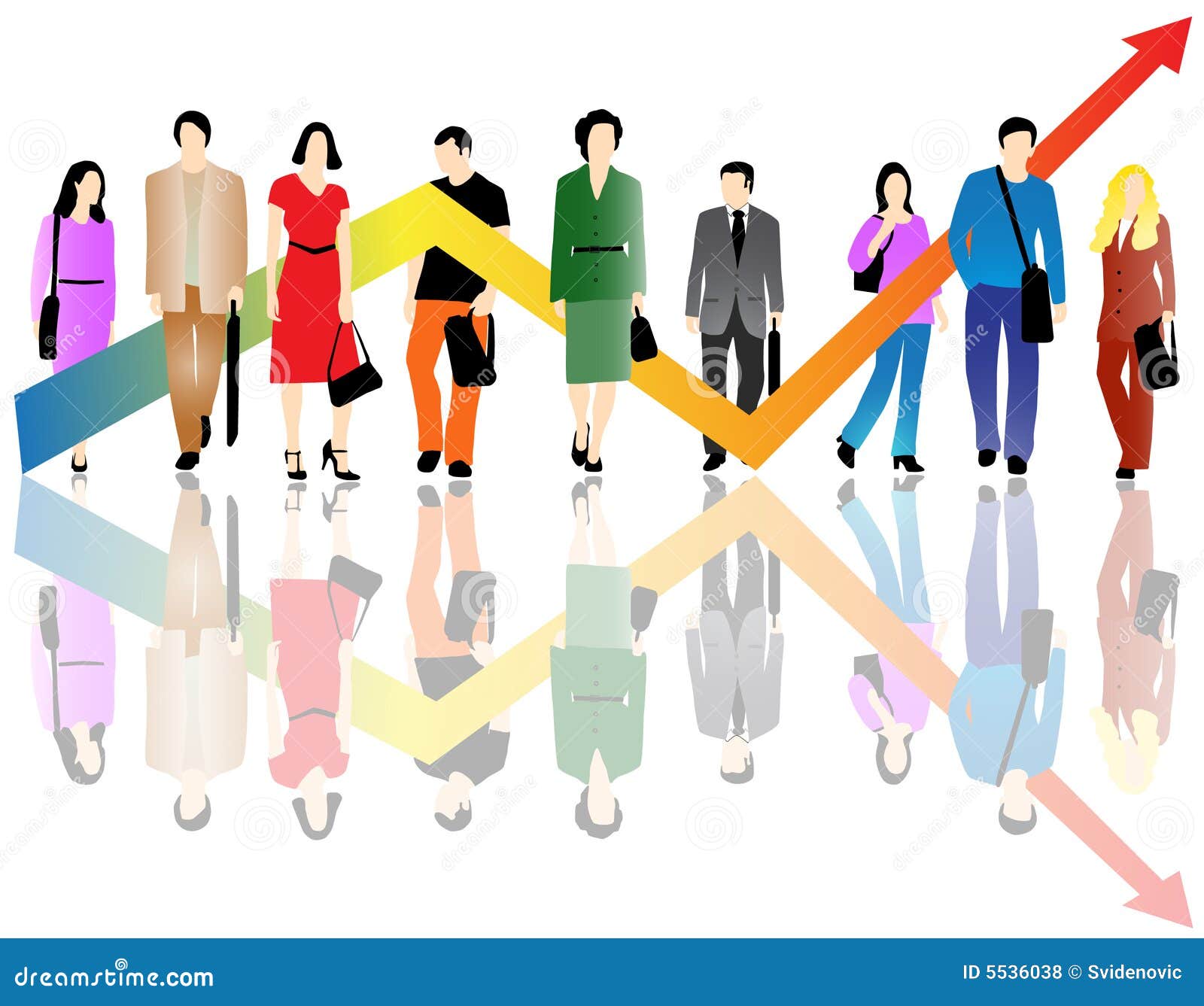 Business people stock vector. Illustration of design, shadow - 5536038