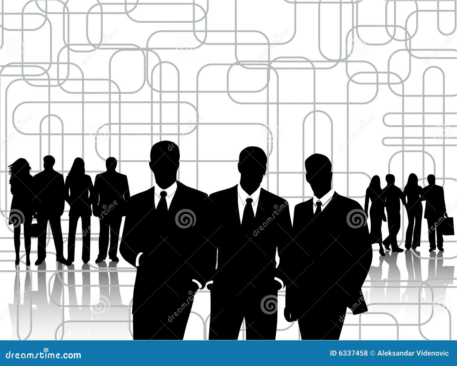 Business people stock vector. Illustration of figure, shadow - 6337458
