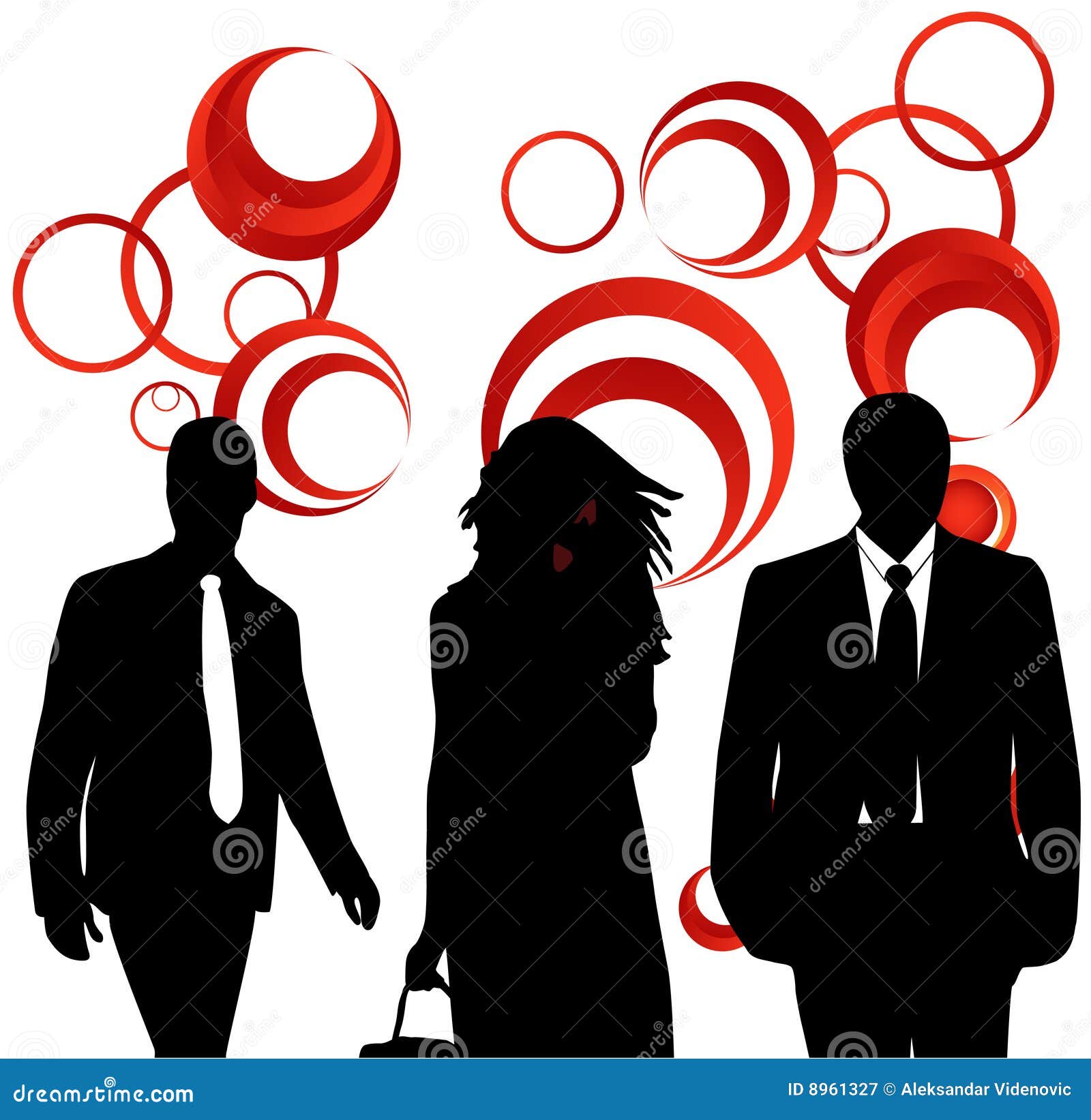 Business People and Abstract Stock Vector - Illustration of ...