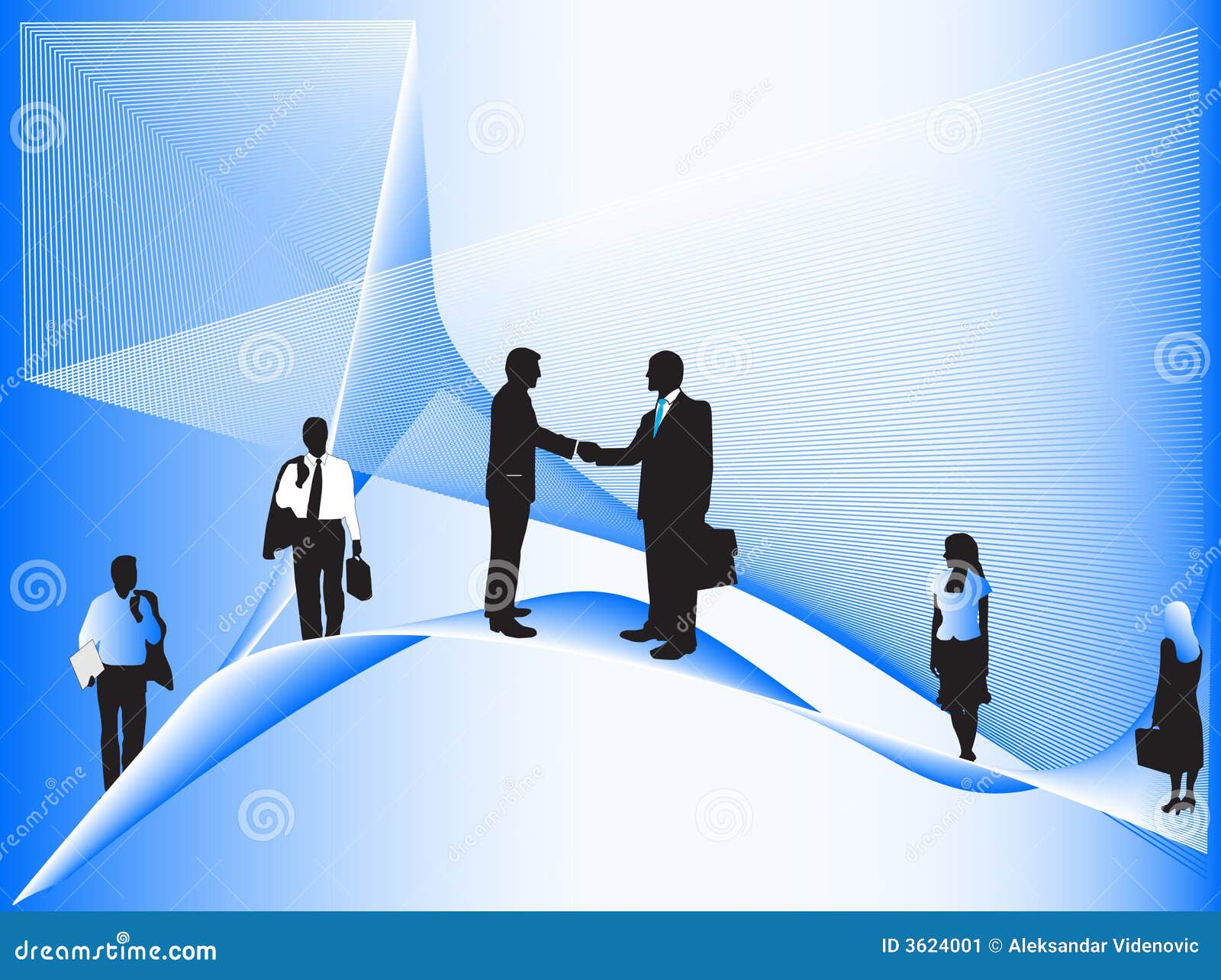 Business People and Abstract Shapes Stock Vector - Illustration of ...