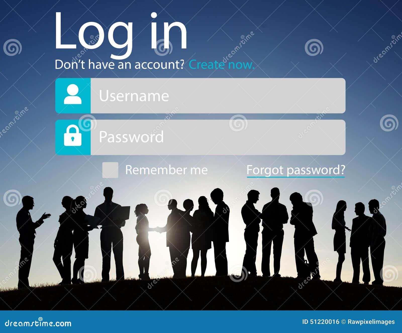 Business People Account LogIn Security Protection Concept Stock ...