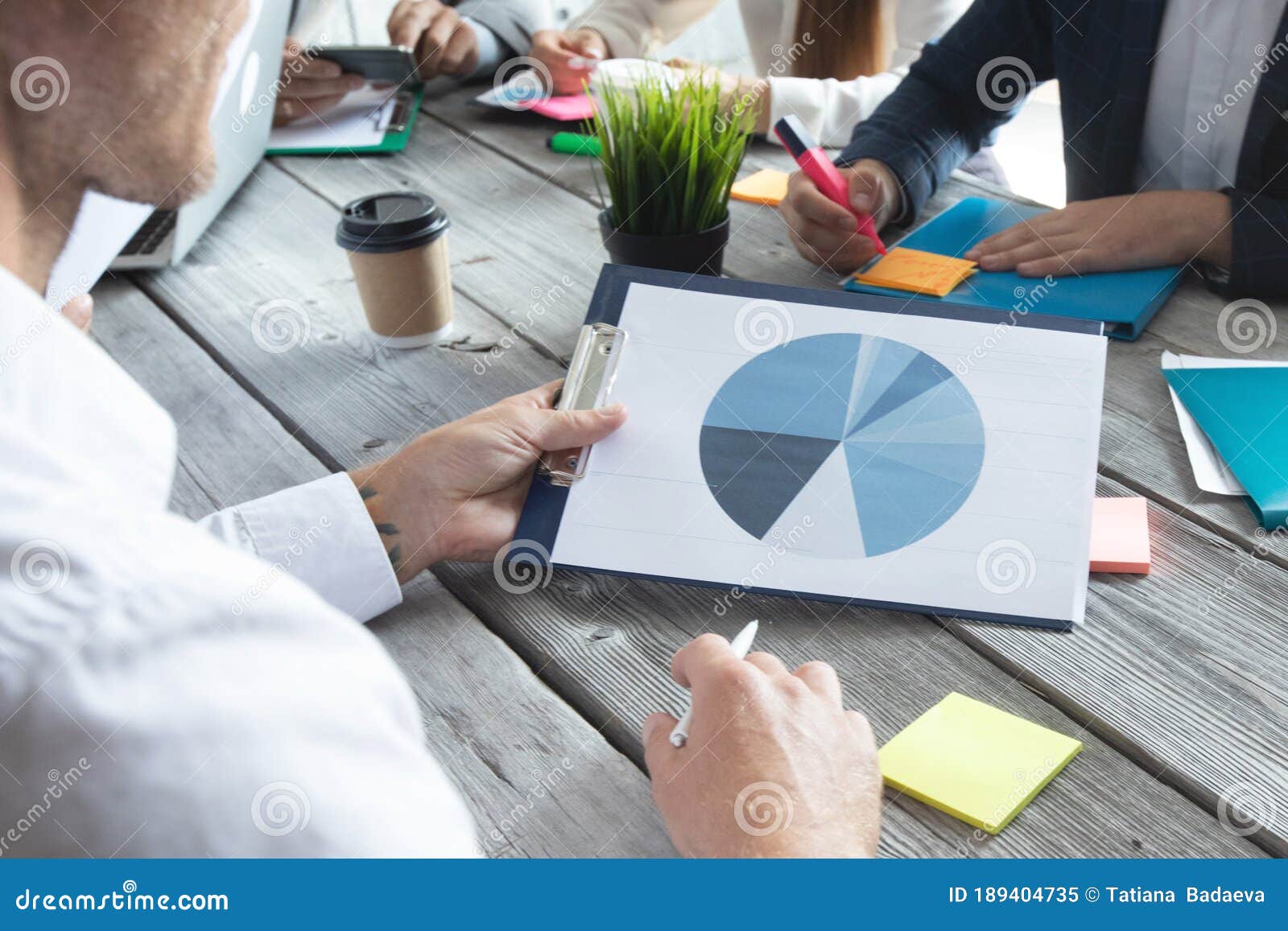 Business People Analyzing Data Stock Image - Image of business ...