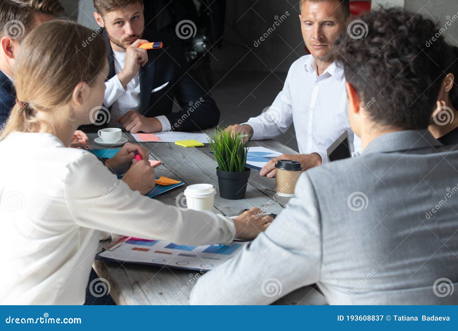 Business People Analyzing Data Stock Image - Image of finance ...