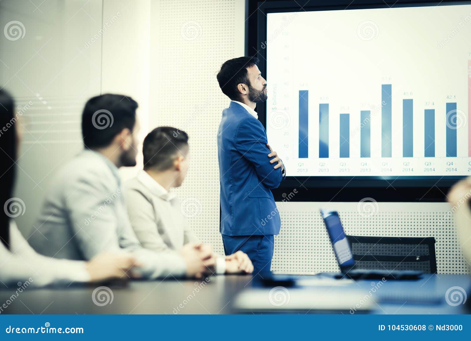 Data Analysis and Statistics at Board Meeting Stock Photo - Image of ...