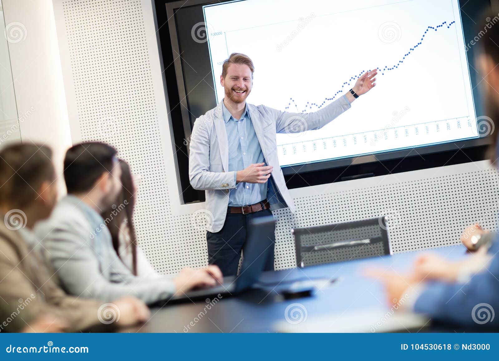 Data Analysis and Statistics at Board Meeting Stock Photo - Image of ...