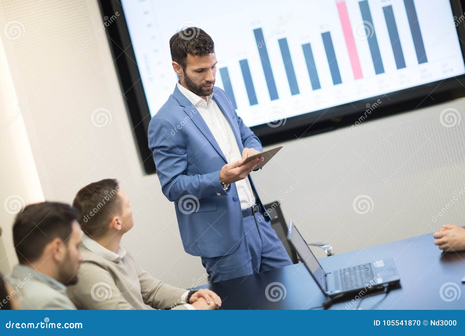 Data Analysis and Statistics at Board Meeting Stock Photo - Image of ...