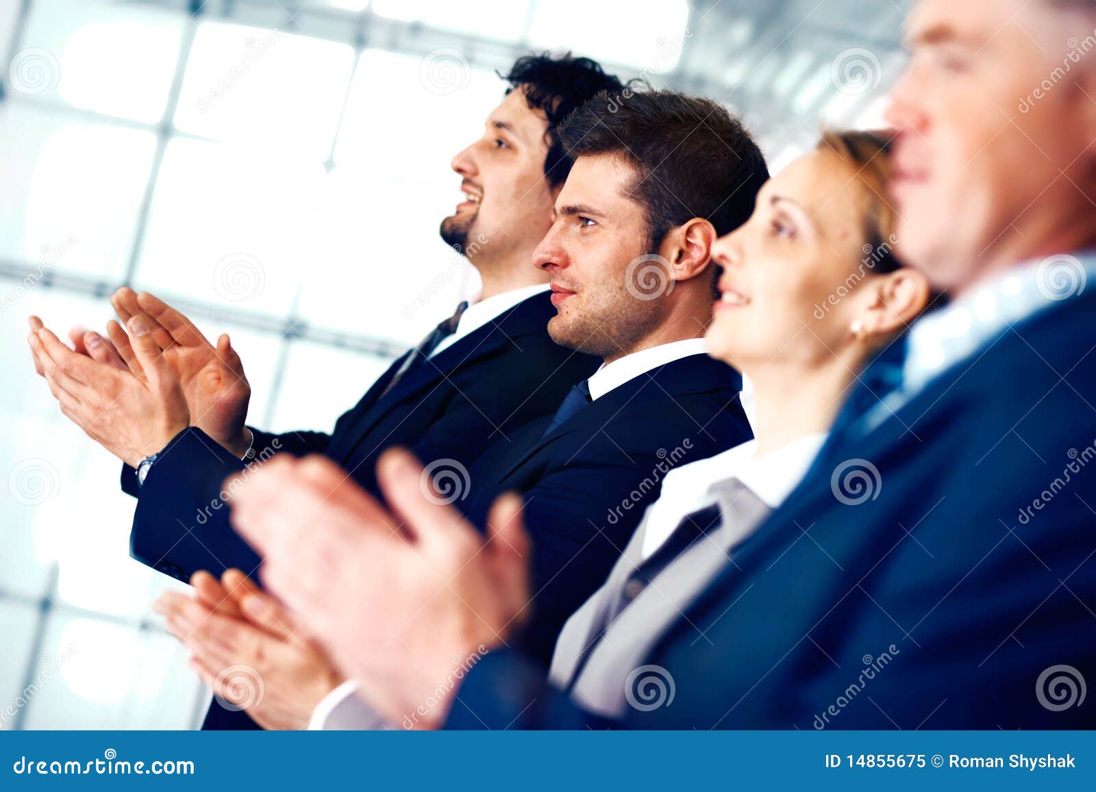 Business People Applauding. Stock Image - Image of professional ...