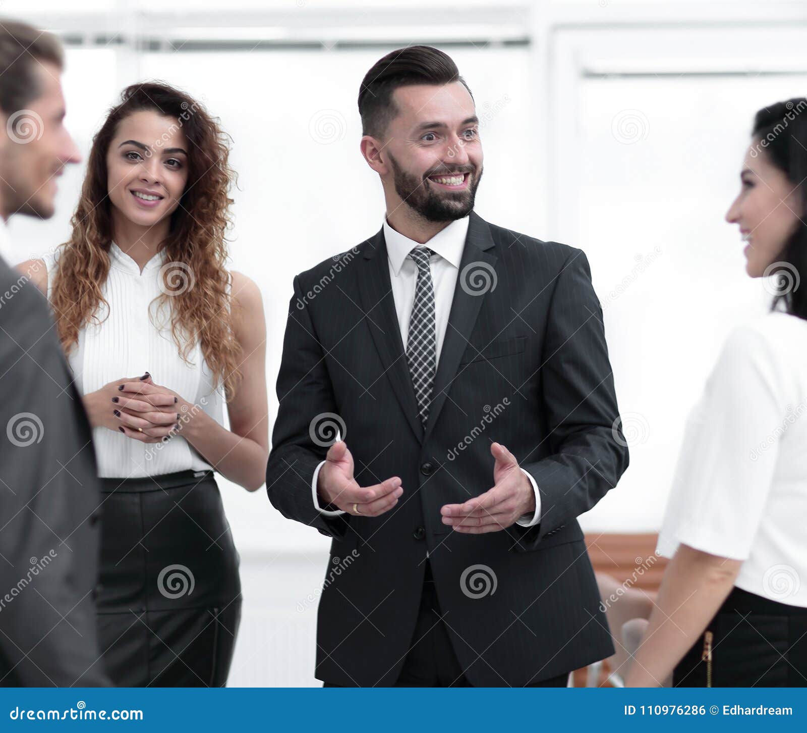 Business People Argue Standing in Office Stock Photo - Image of ...