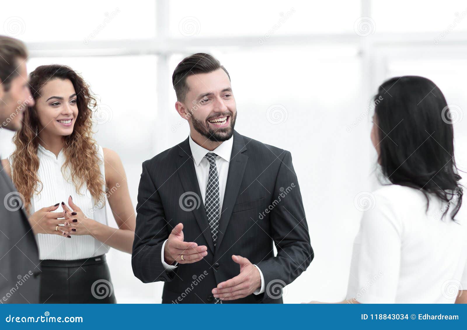 Business People Argue Standing in Office Stock Photo - Image of ...