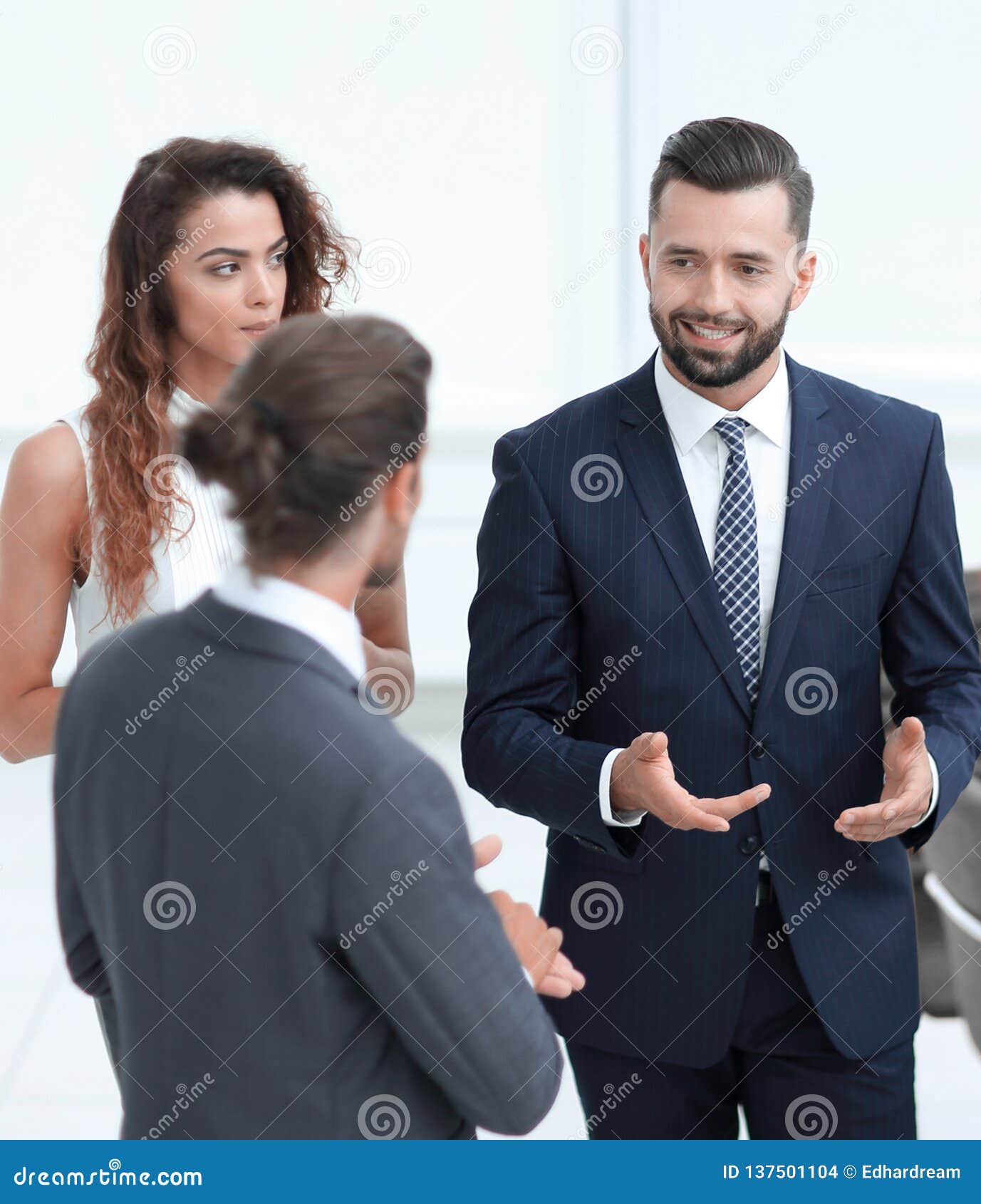 Business People Argue Standing in Office Stock Photo - Image of meeting ...