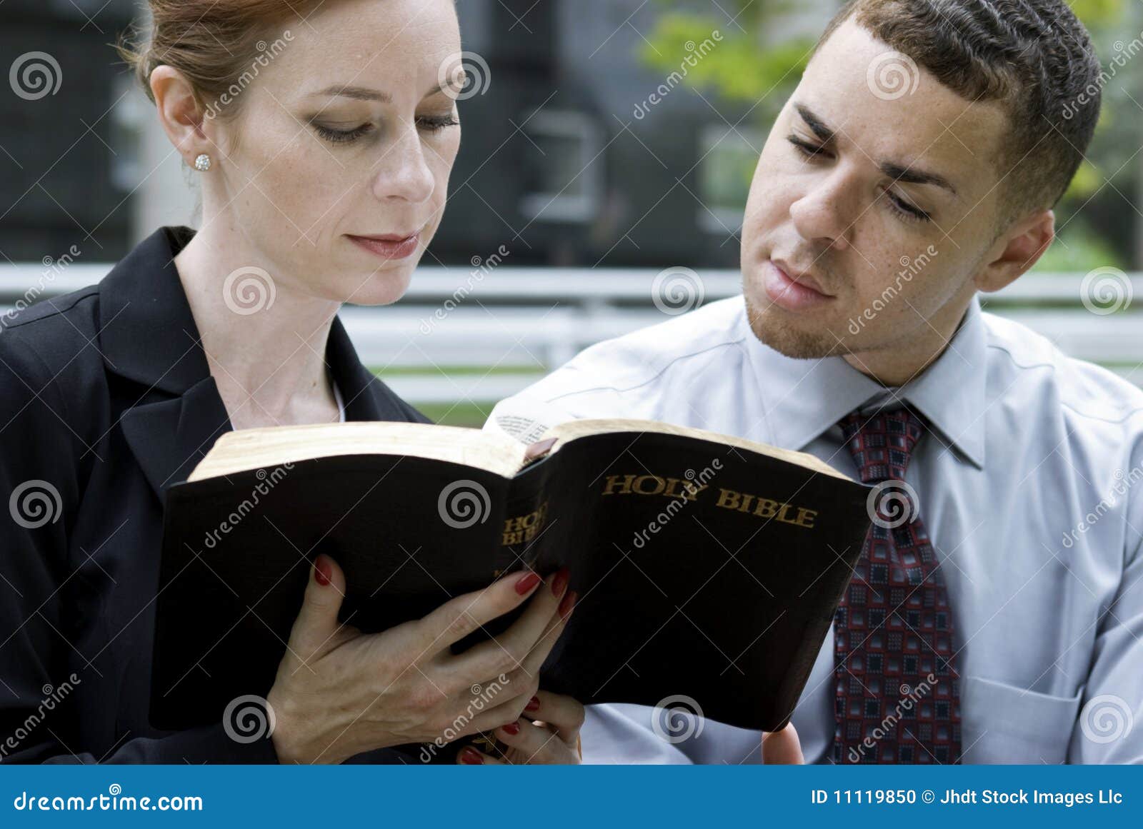 Business People and the Bible Stock Photo - Image of book, meditation ...