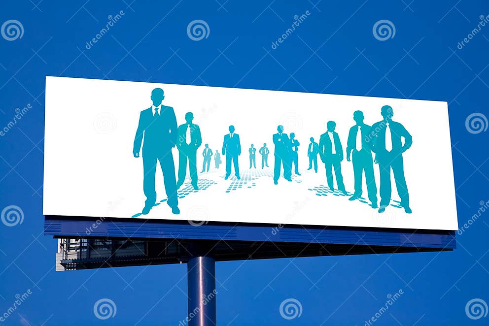 Business People Billboard stock illustration. Illustration of ...