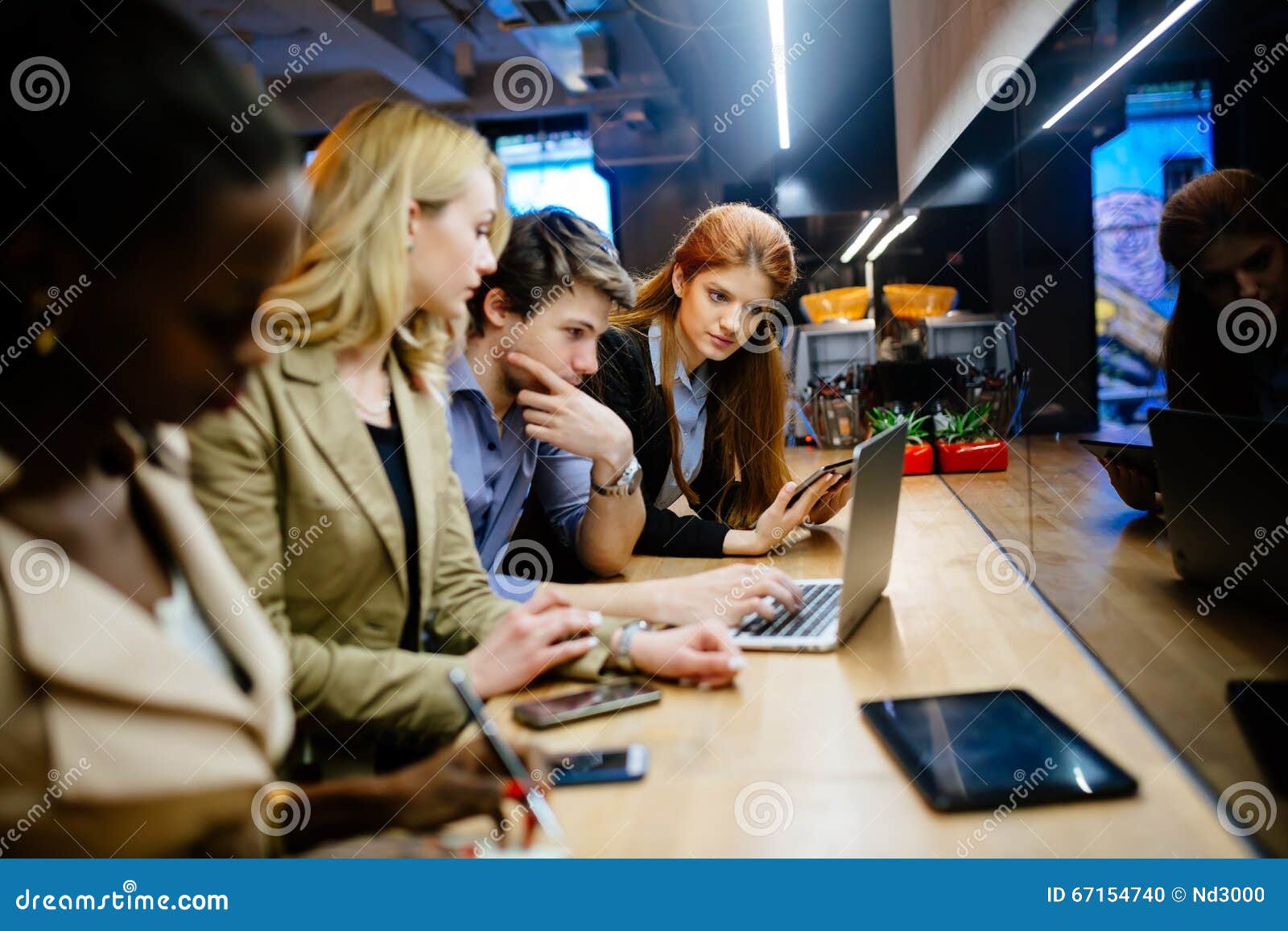 Business People Bonding in Cafe Stock Photo - Image of contemporary ...