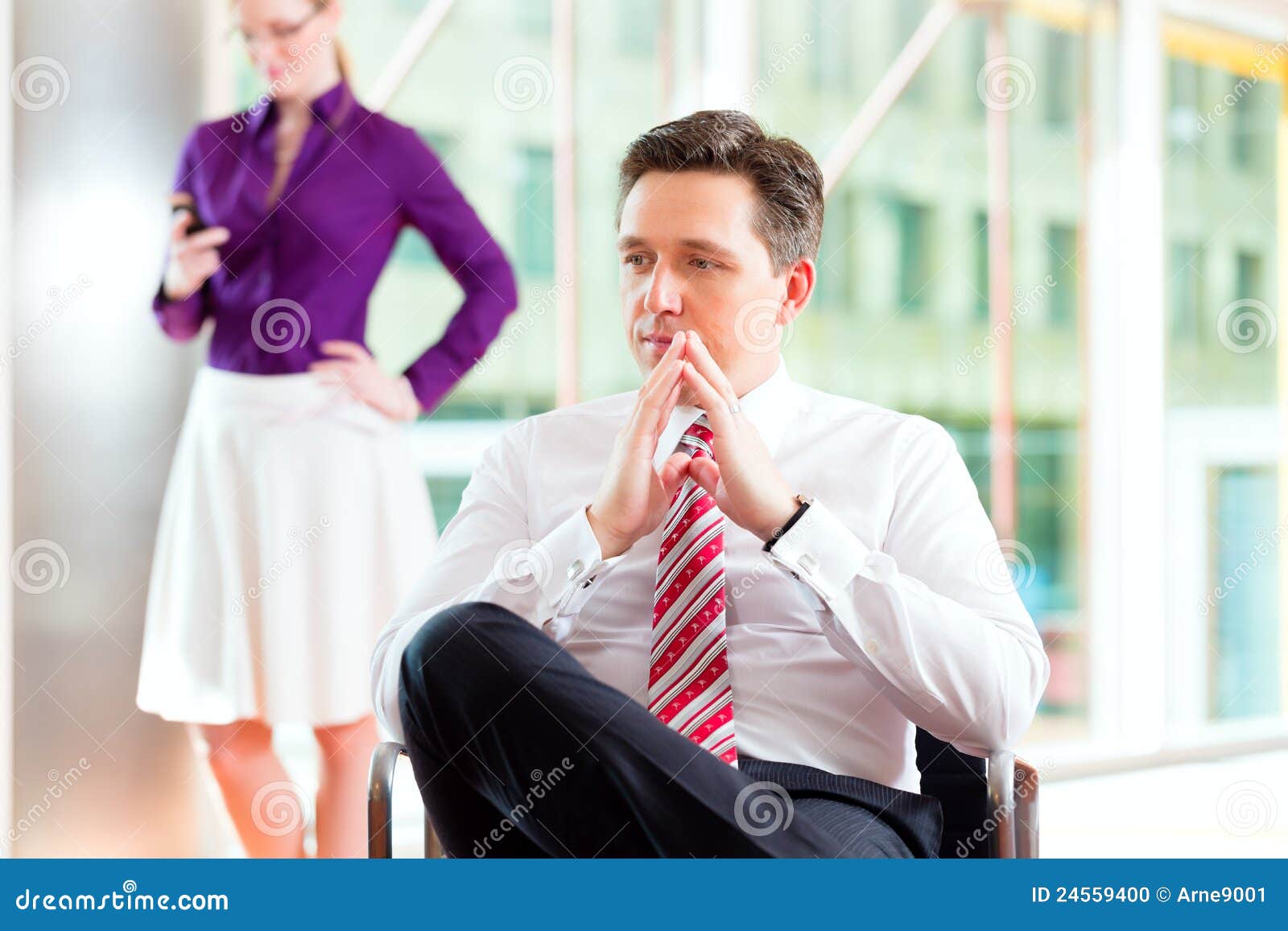 Business People - Boss and Secretary in Office Stock Photo - Image of ...