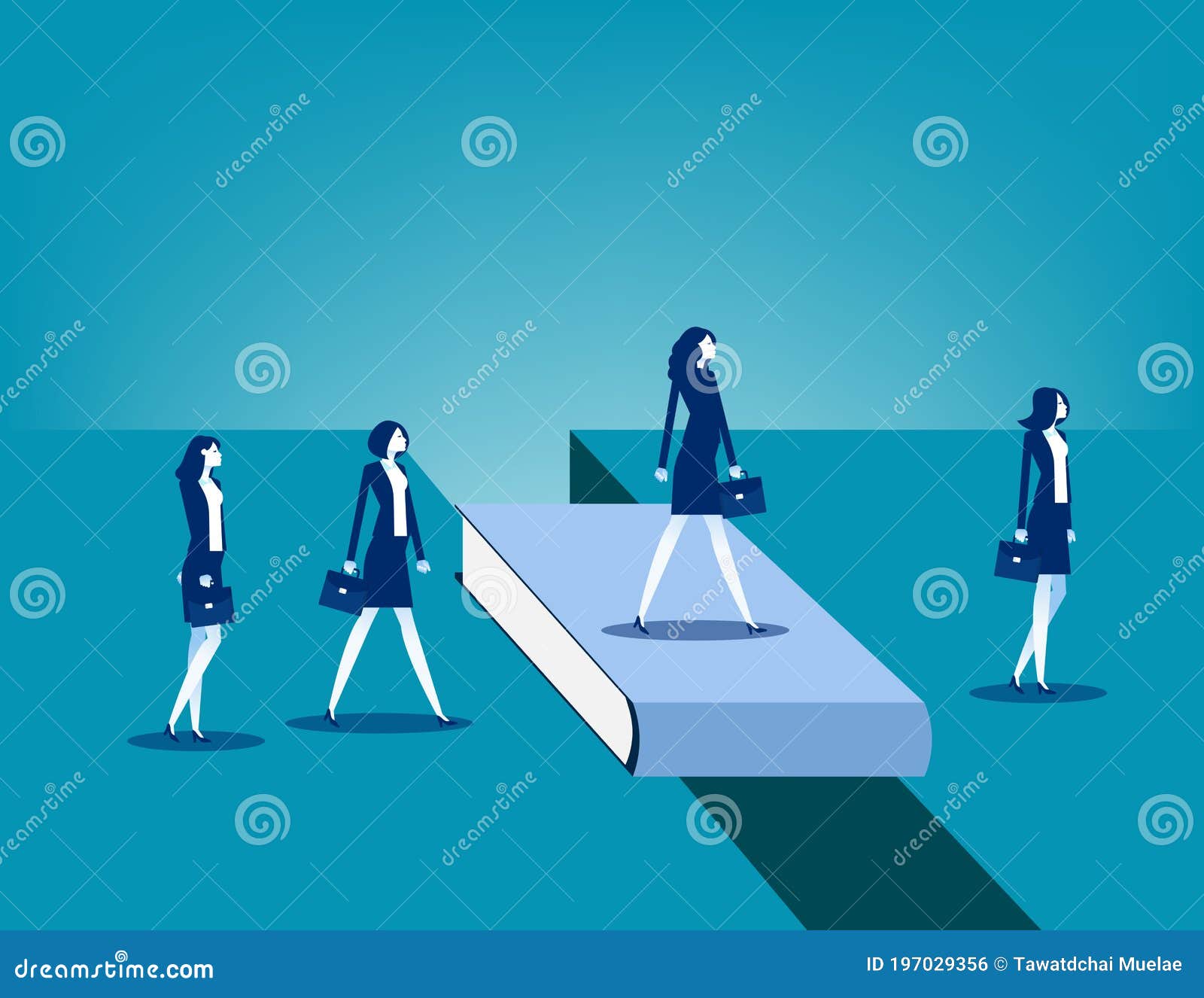 Business People Bridging the Gap. Business Connection Concept Stock ...