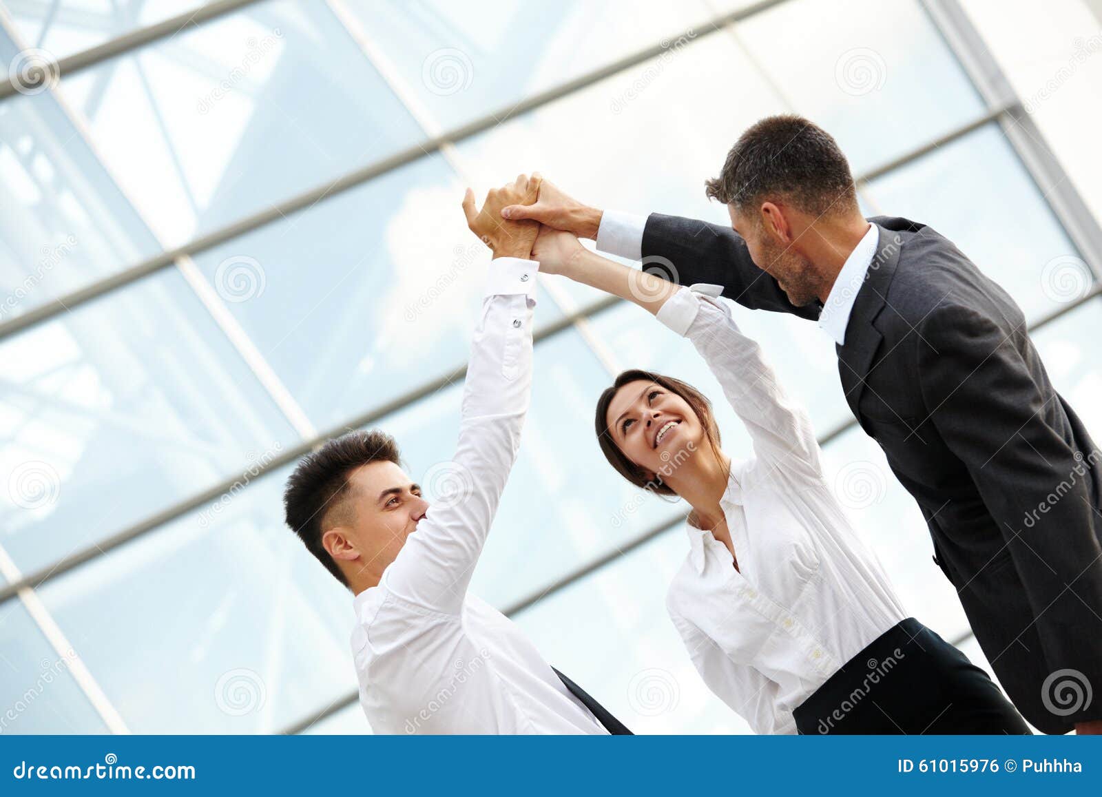 Business People Celebrate Successful Project. Team Work Stock Photo ...