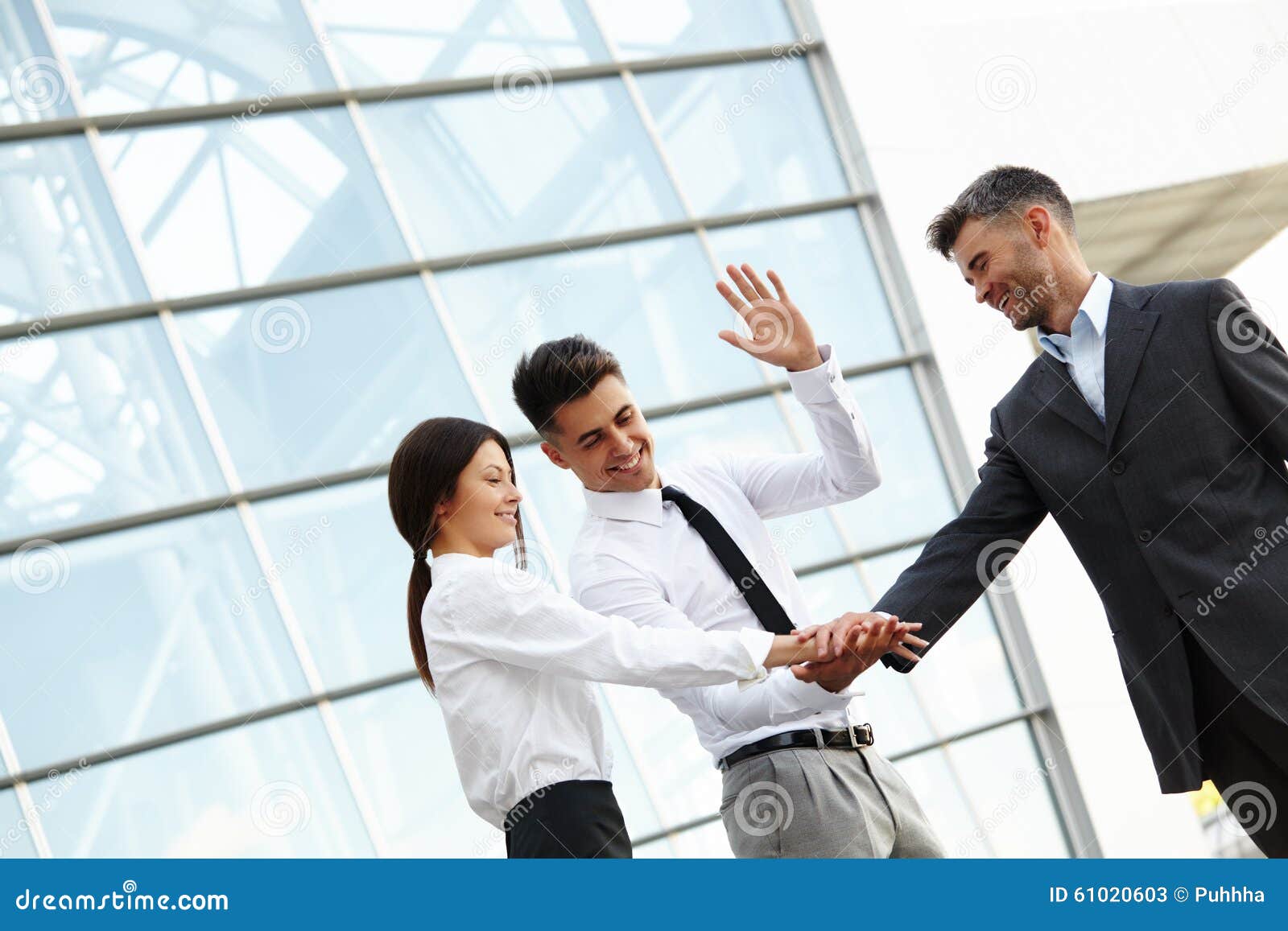 Business People Celebrate Successful Project. Team Work Stock Image ...