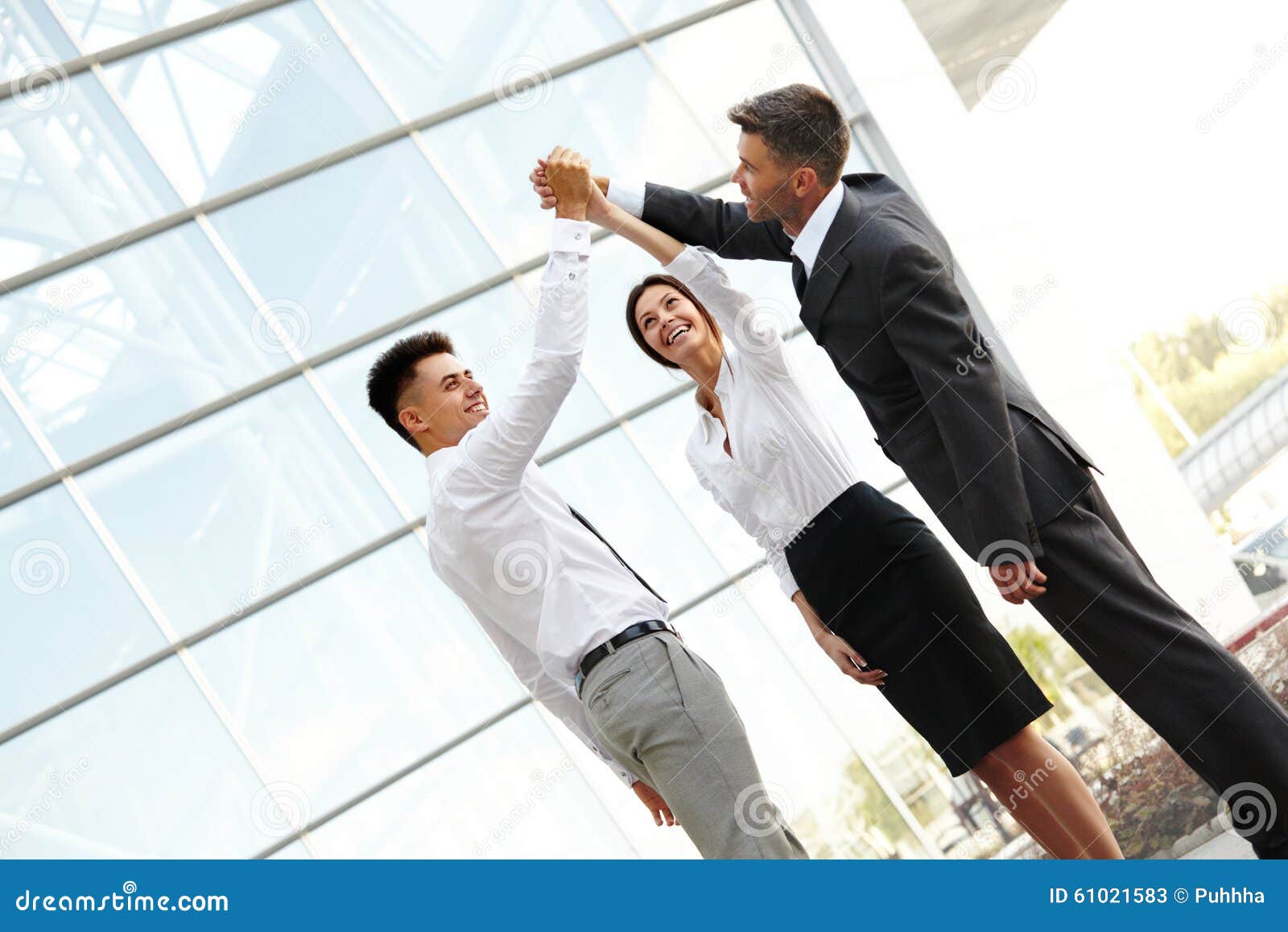 Business People Celebrate Successful Project. Team Work Stock Image ...
