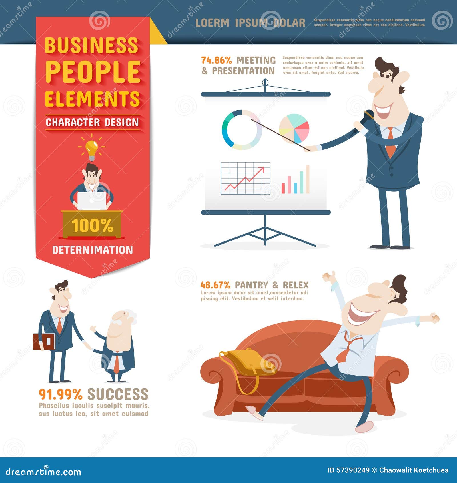 Business People Character Design Elements Stock Vector - Illustration ...
