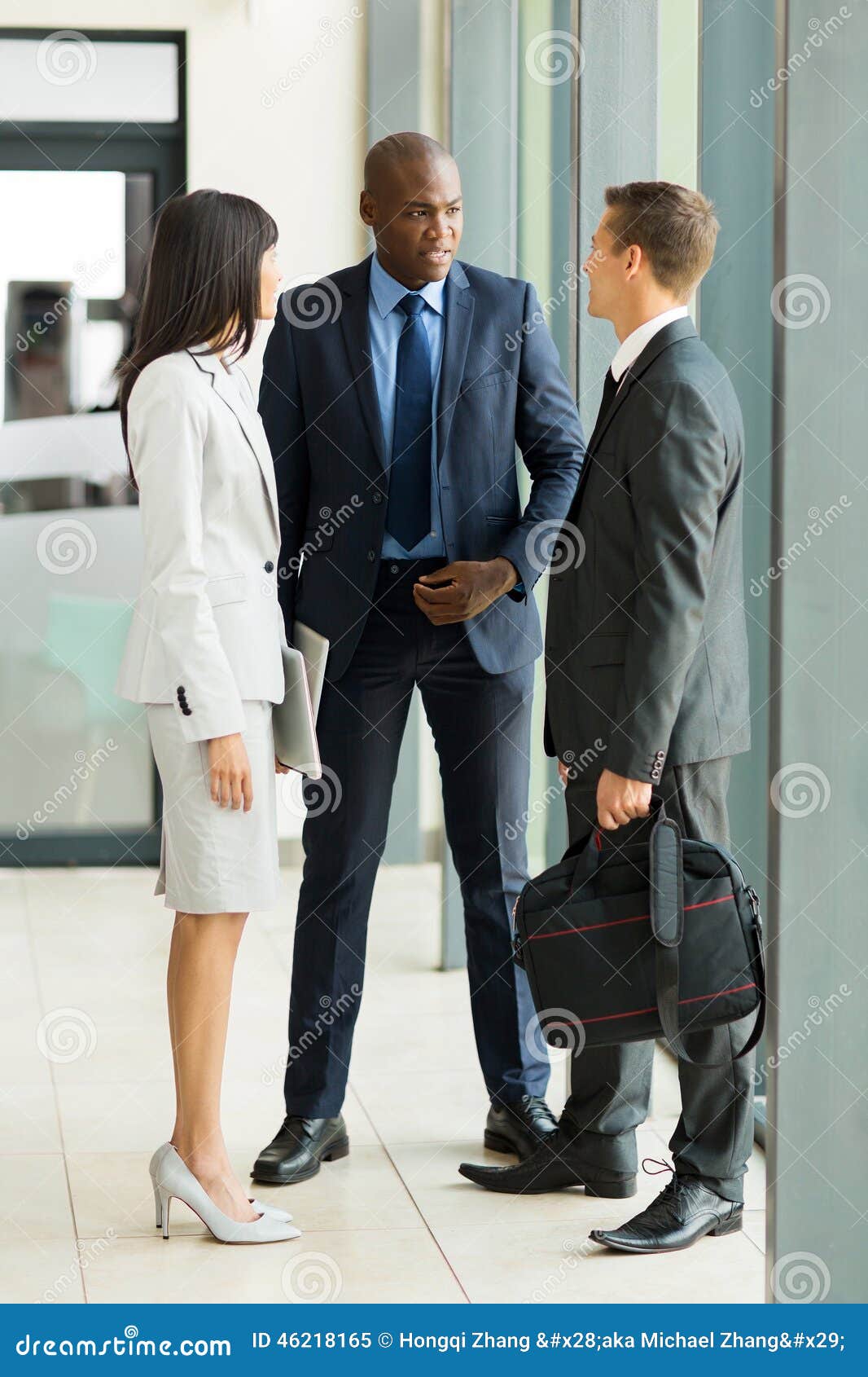 Business people chatting stock image. Image of girl, employment - 46218165