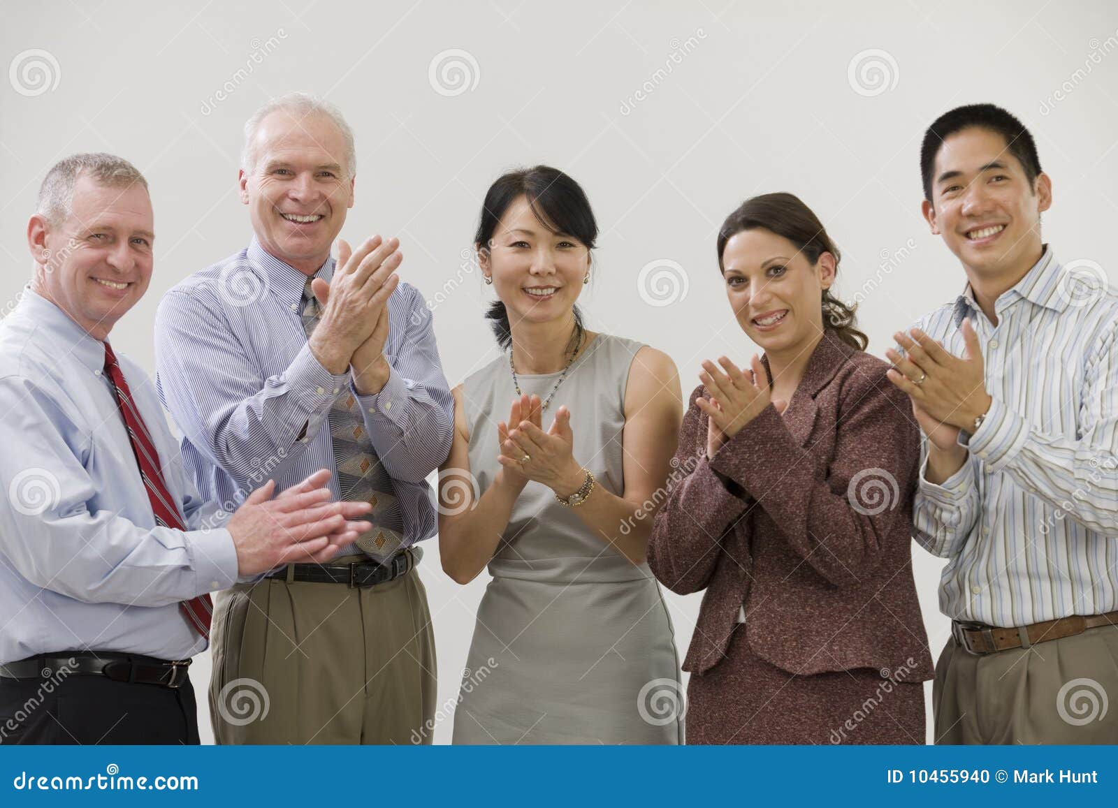 Business People Cheering Success. Stock Photo - Image of five ...