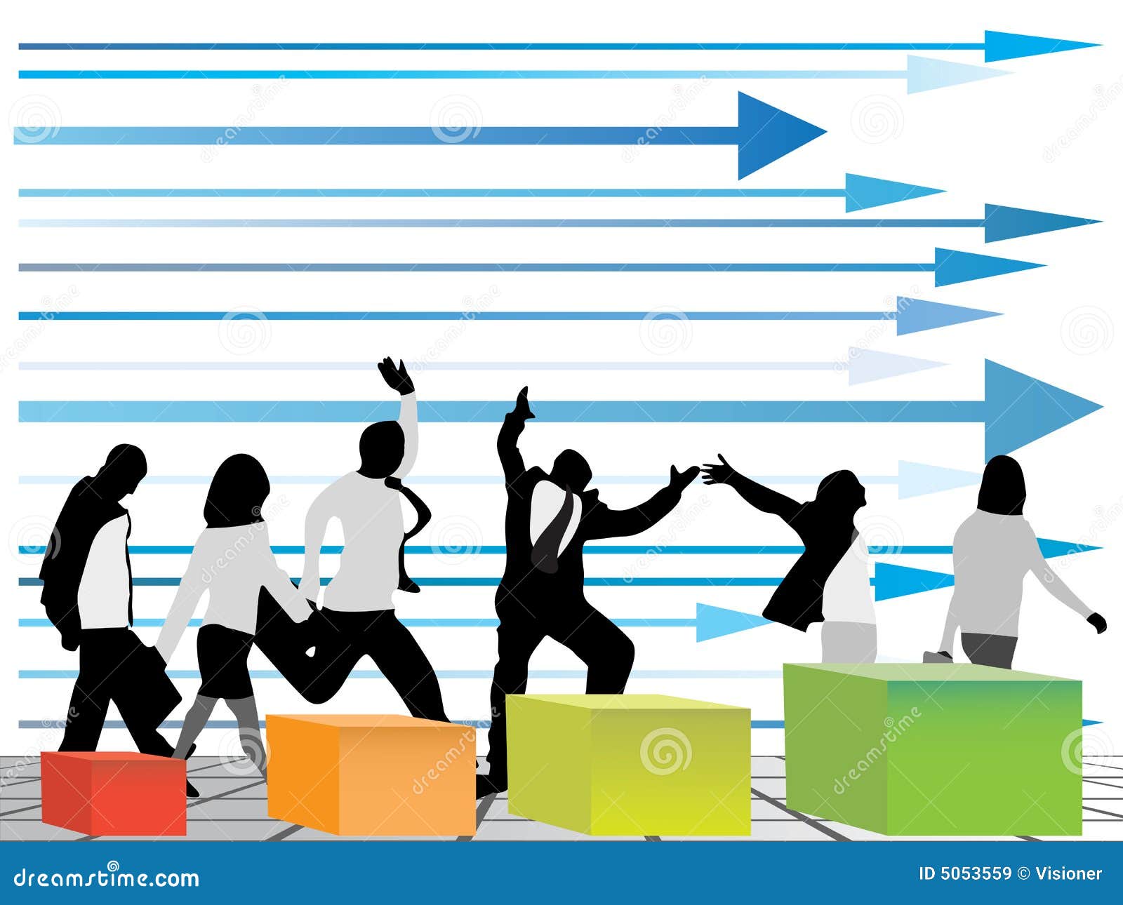 Business People Choosing One Direction Stock Vector - Illustration of ...