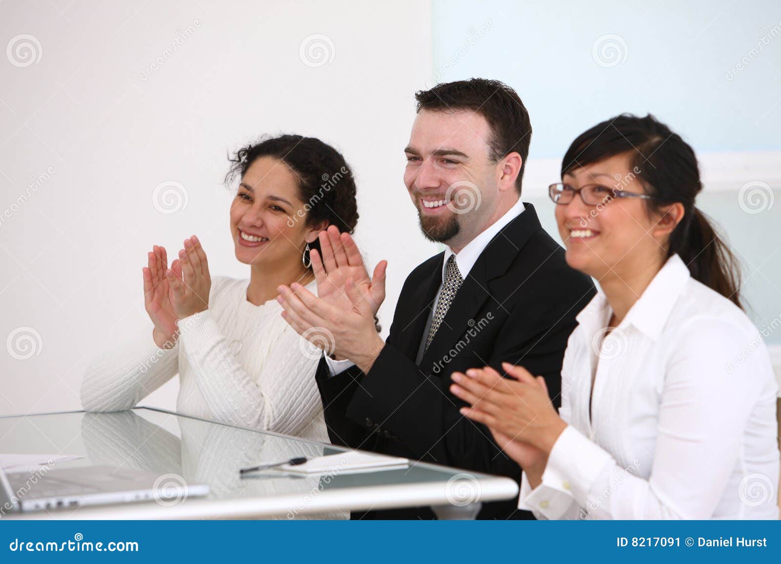 Business people clapping stock image. Image of happy, business - 8217091