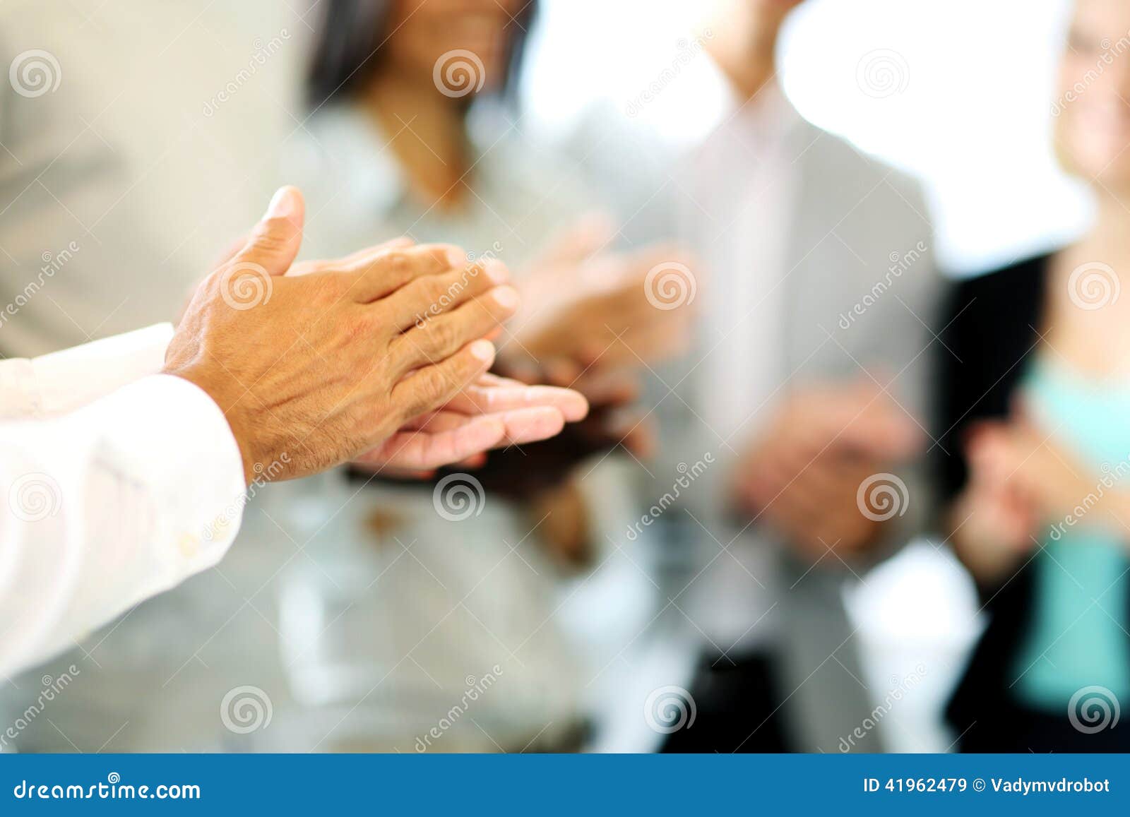 Business People Clapping Hands Stock Image - Image of business, meeting ...