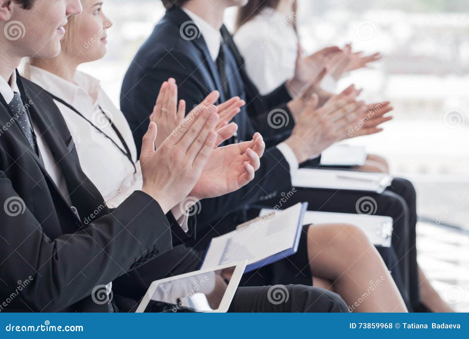 Business People Clapping Hands Stock Photo - Image of conference ...
