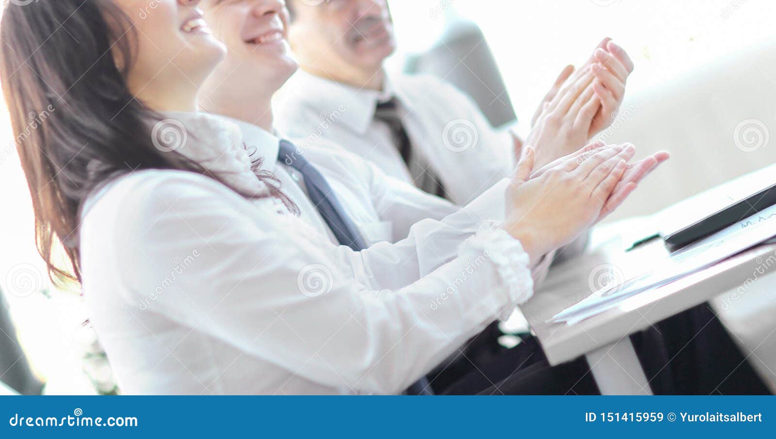 Business People Clapping Hands. Business Seminar Concept Stock Image ...
