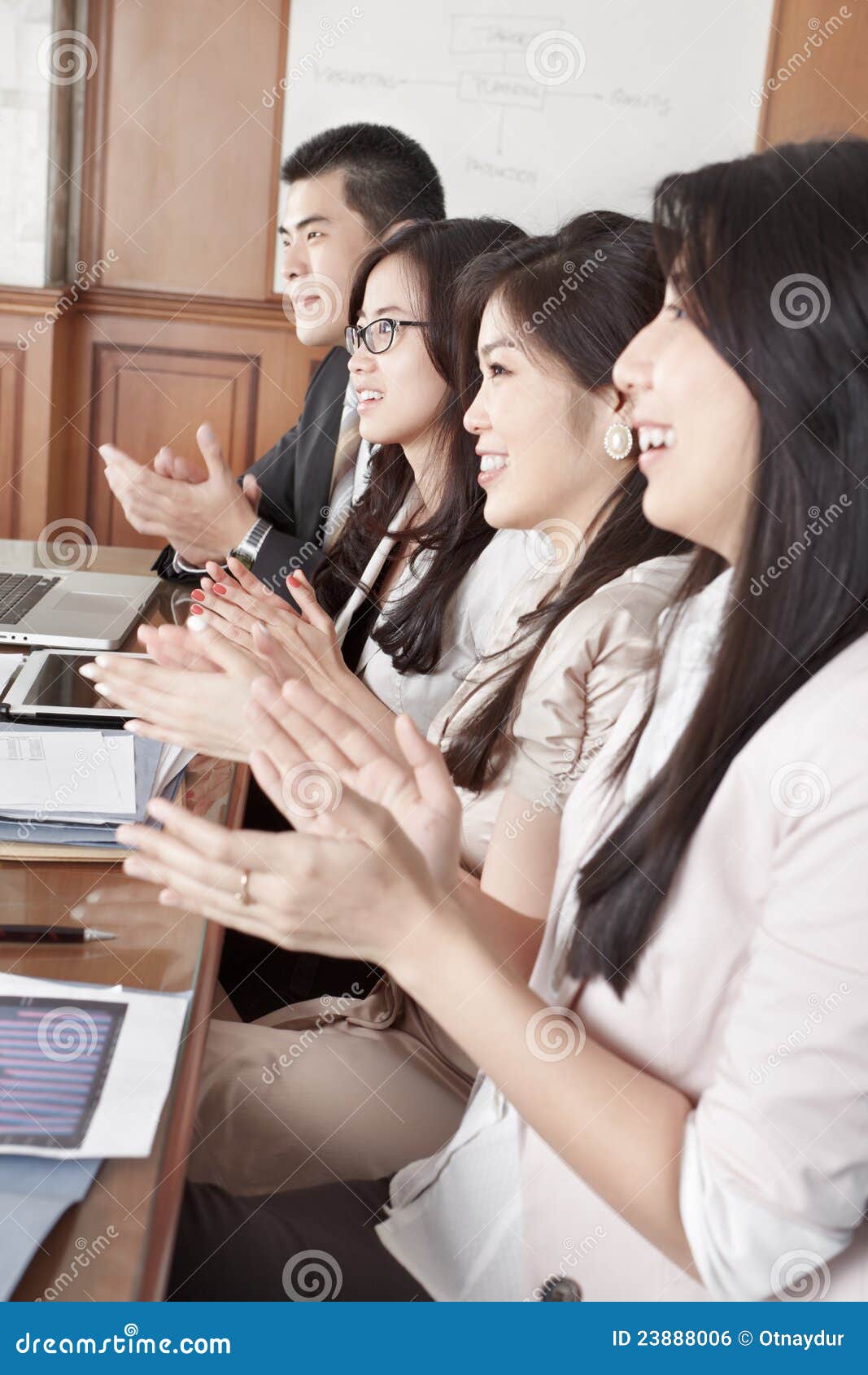 Business People Clapping Their Hands Stock Photo - Image of adult ...