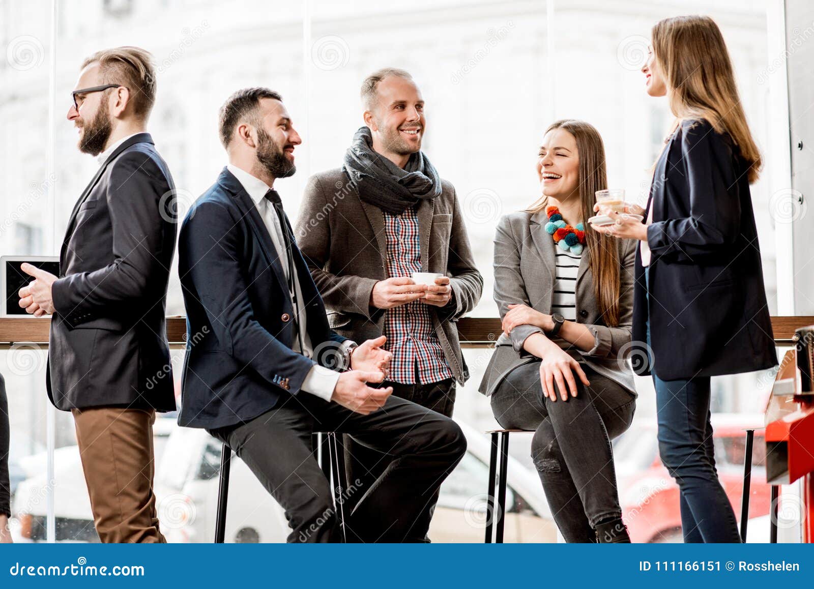 Business People during the Coffee Break Stock Image - Image of elegant ...