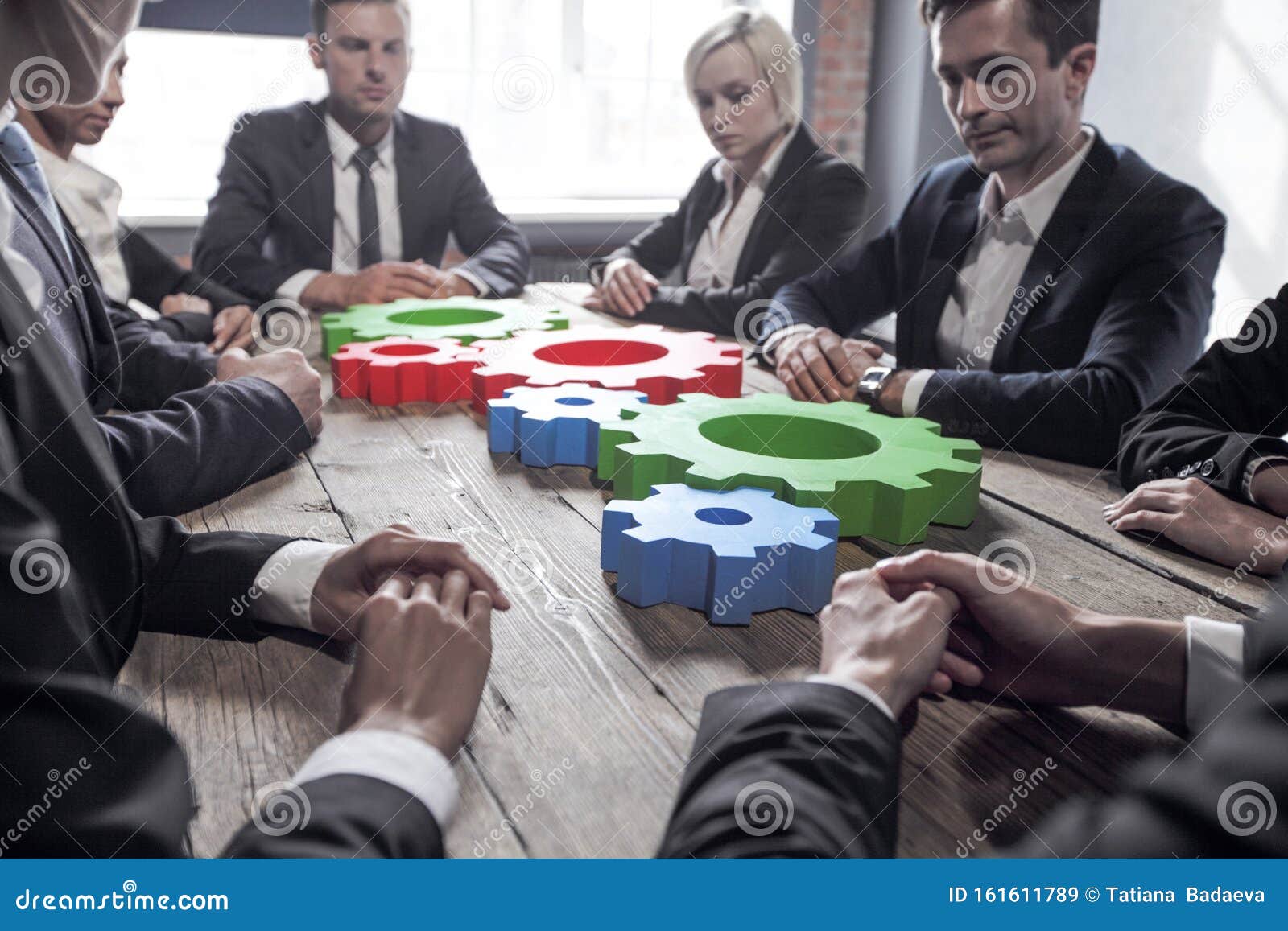 Business People with Cogs of Business Stock Image - Image of cogwheel ...
