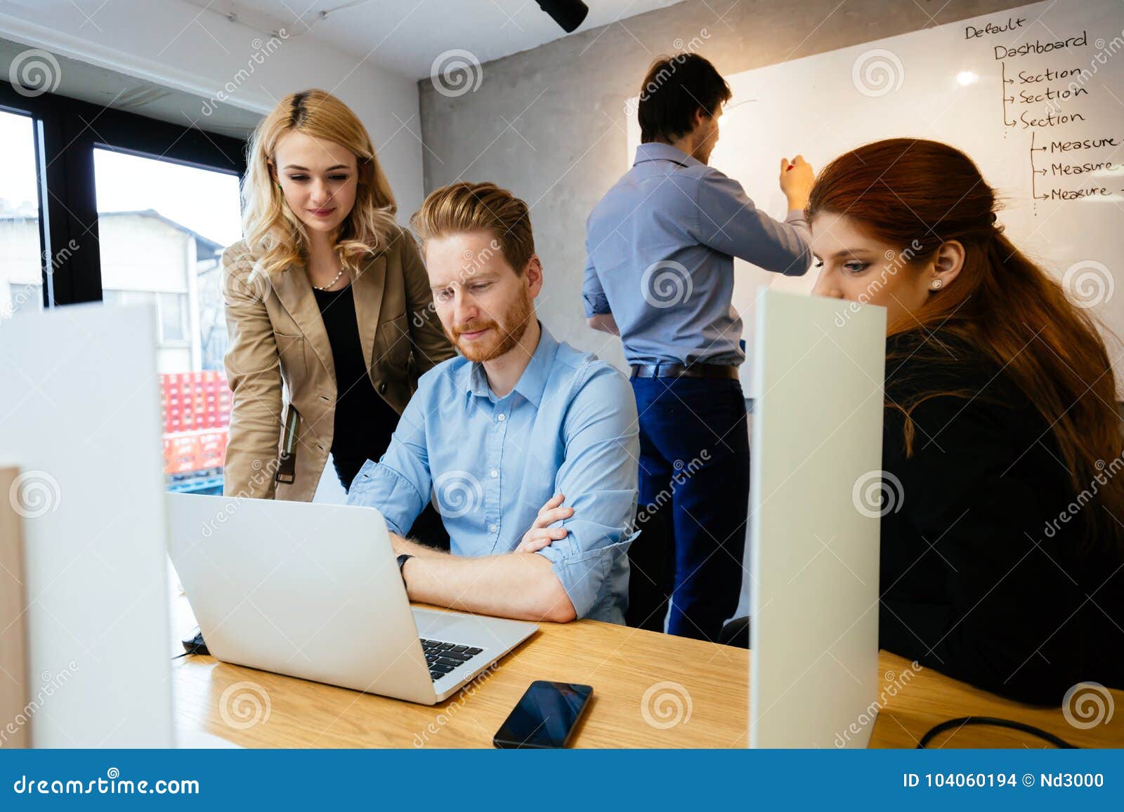Business People Collaborate in Office Stock Photo - Image of business ...