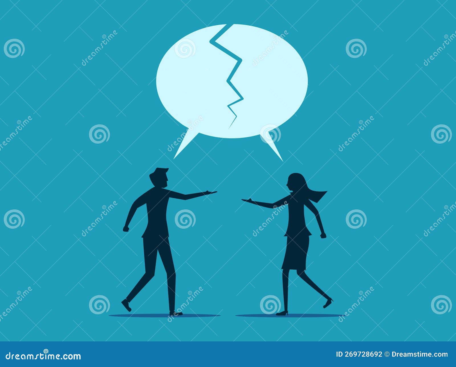 Business People and Colleagues Ideas are Not the Same. Inefficient ...