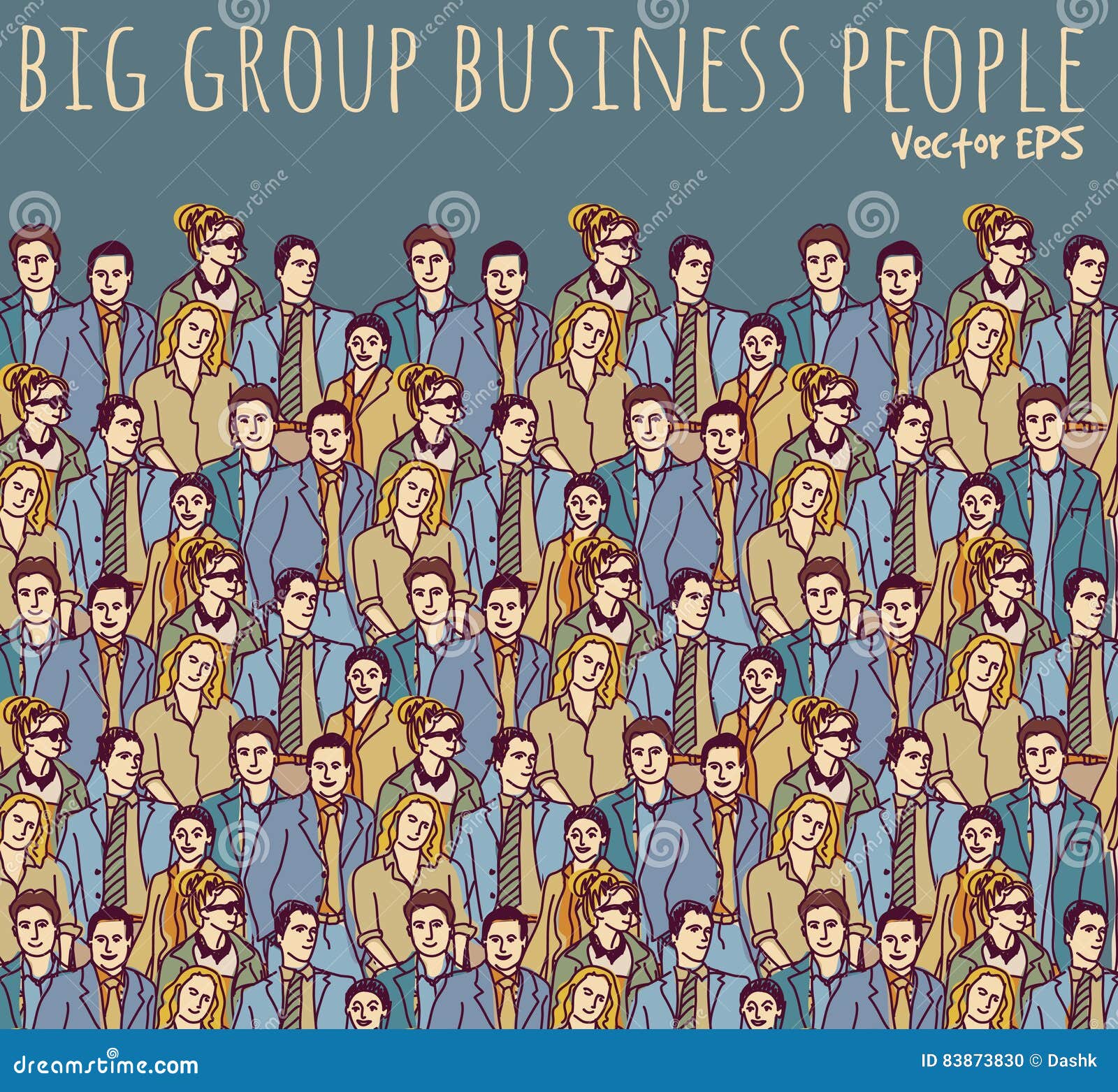Business People Color Big Group. Stock Vector - Illustration of success ...