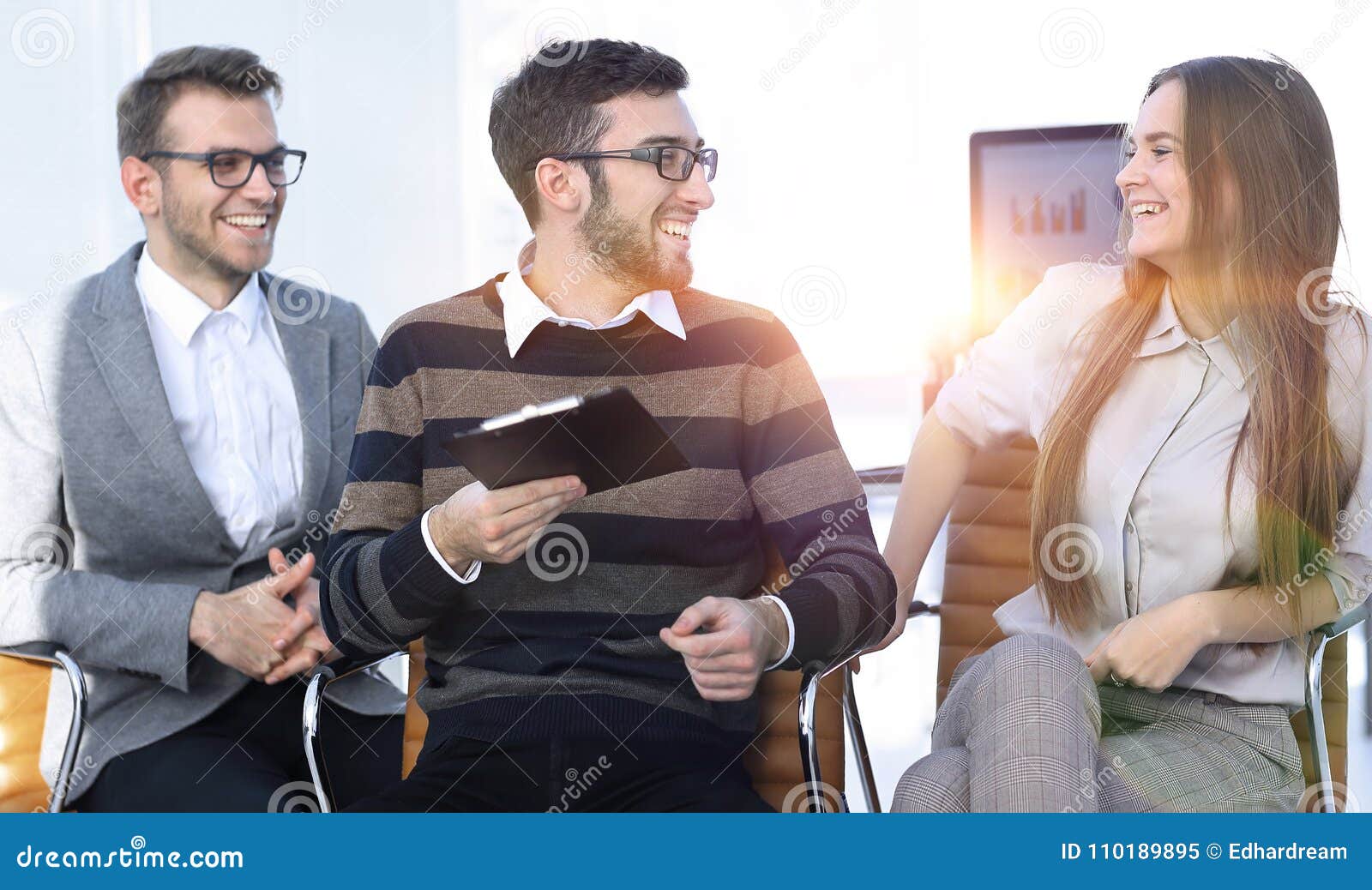Business People Communicating in Office Stock Image - Image of company ...