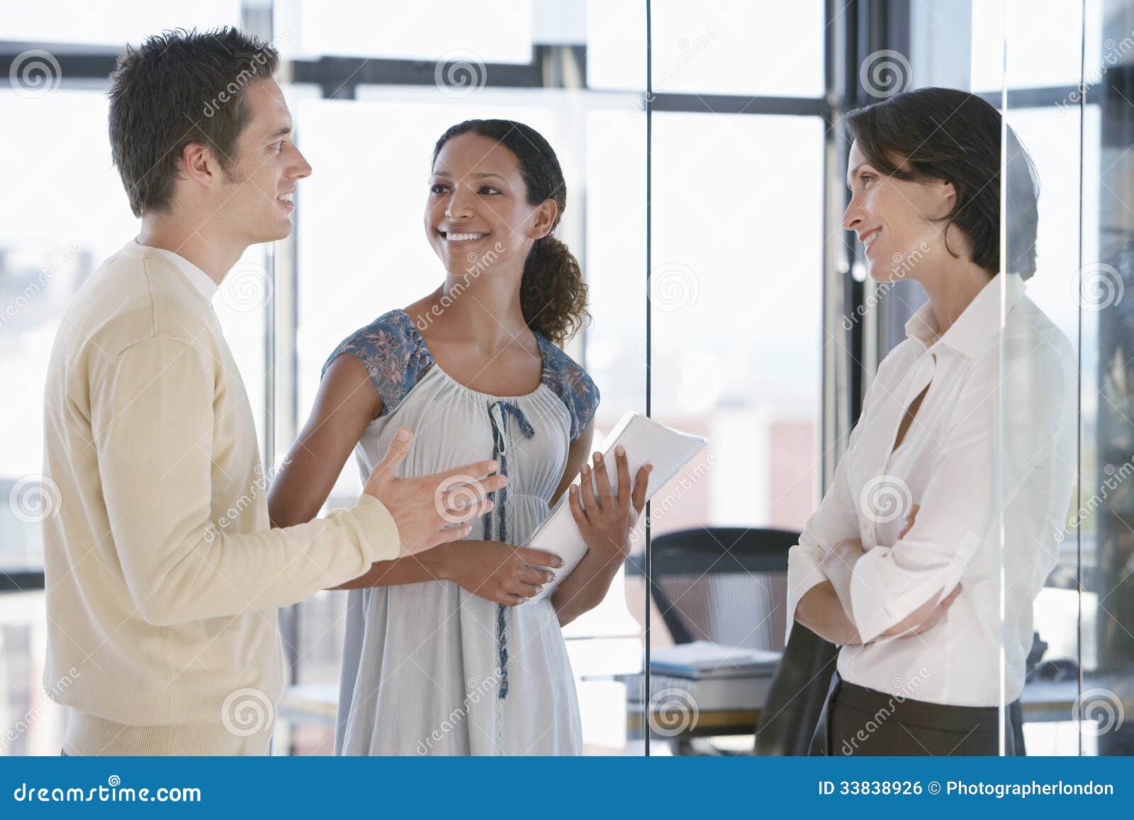 Business People Communicating in Office Stock Photo - Image of ...