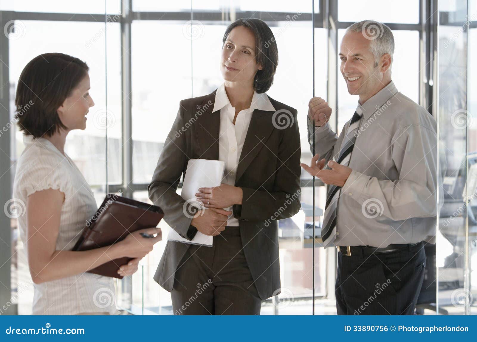 Business People Communicating in Office Stock Photo - Image of ...