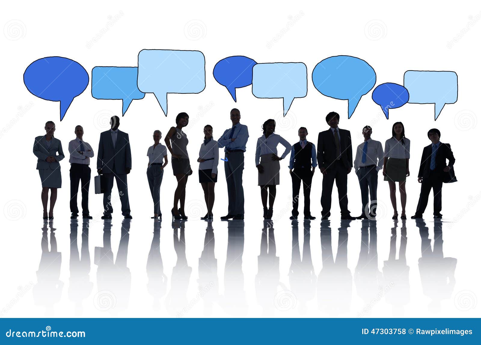Business People Community Speech Bubbles Concept Stock Photo - Image of ...