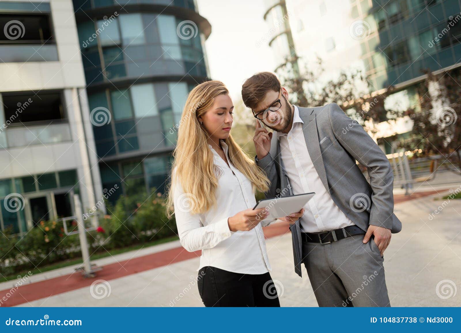 Business People Commuting on Street Stock Photo - Image of partners ...