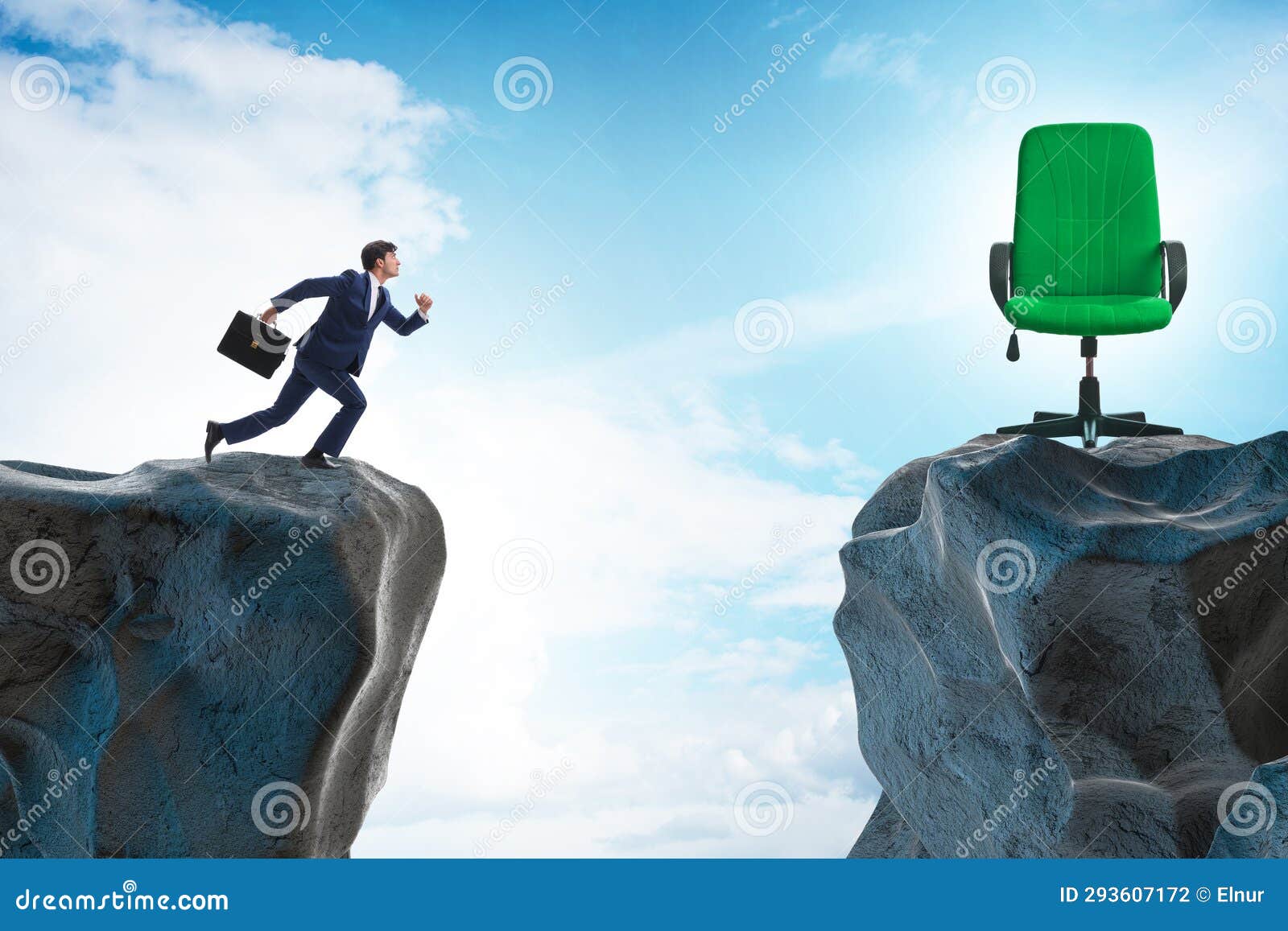Business People Competing for Promotion Stock Photo - Image of work ...
