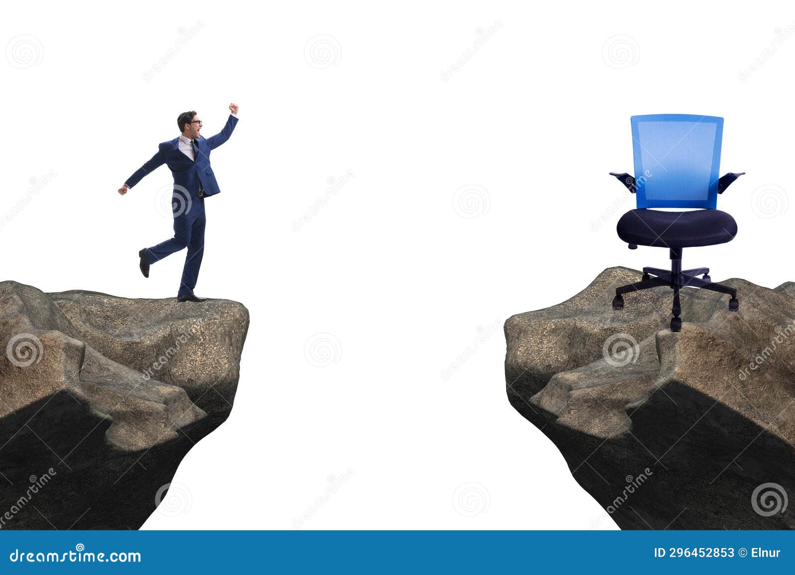 Business People Competing for Promotion Stock Image - Image of ...